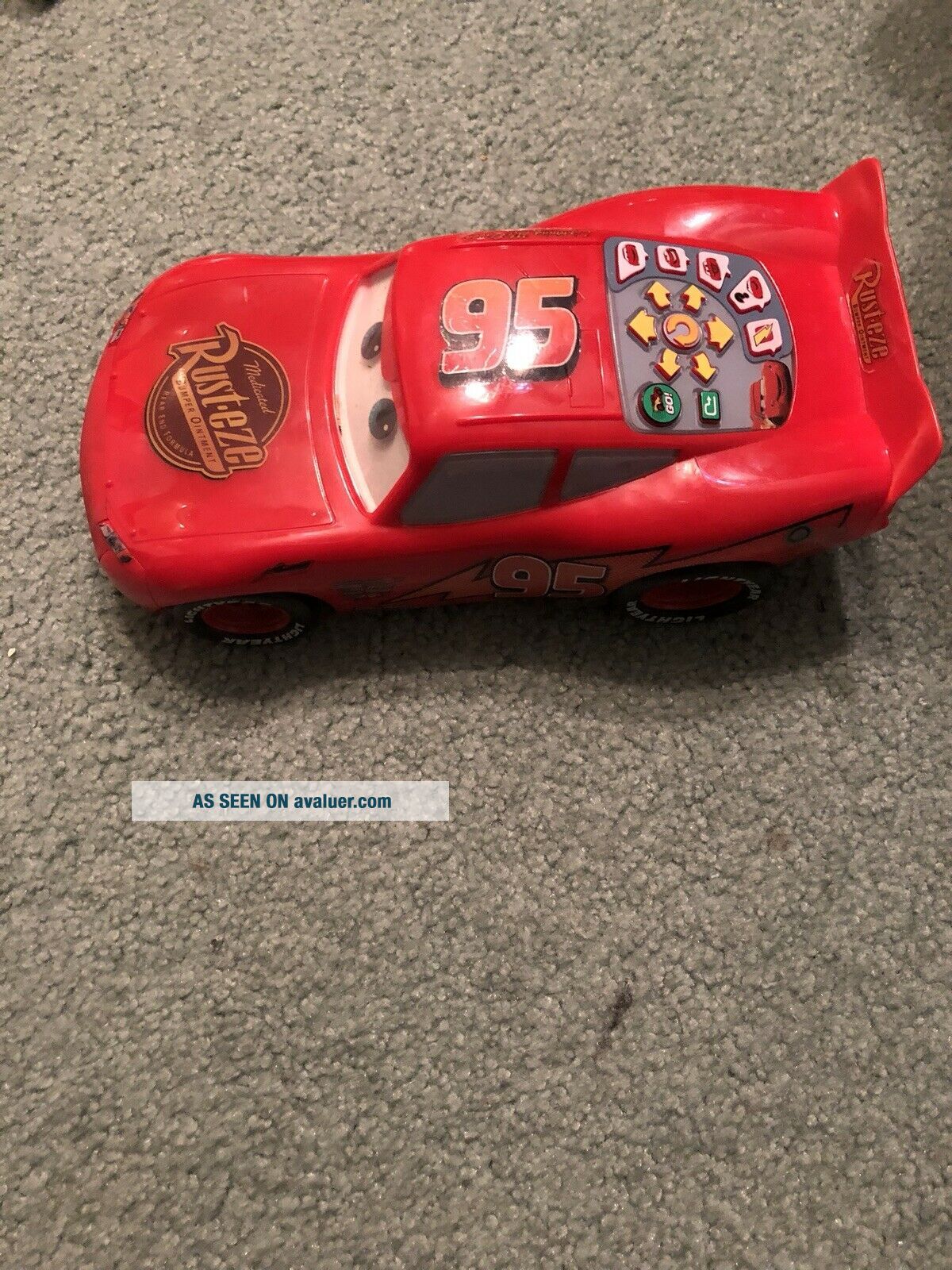 Disney Cars Fast Talkin ' Lightning McQueen Battery Operated Talking ...