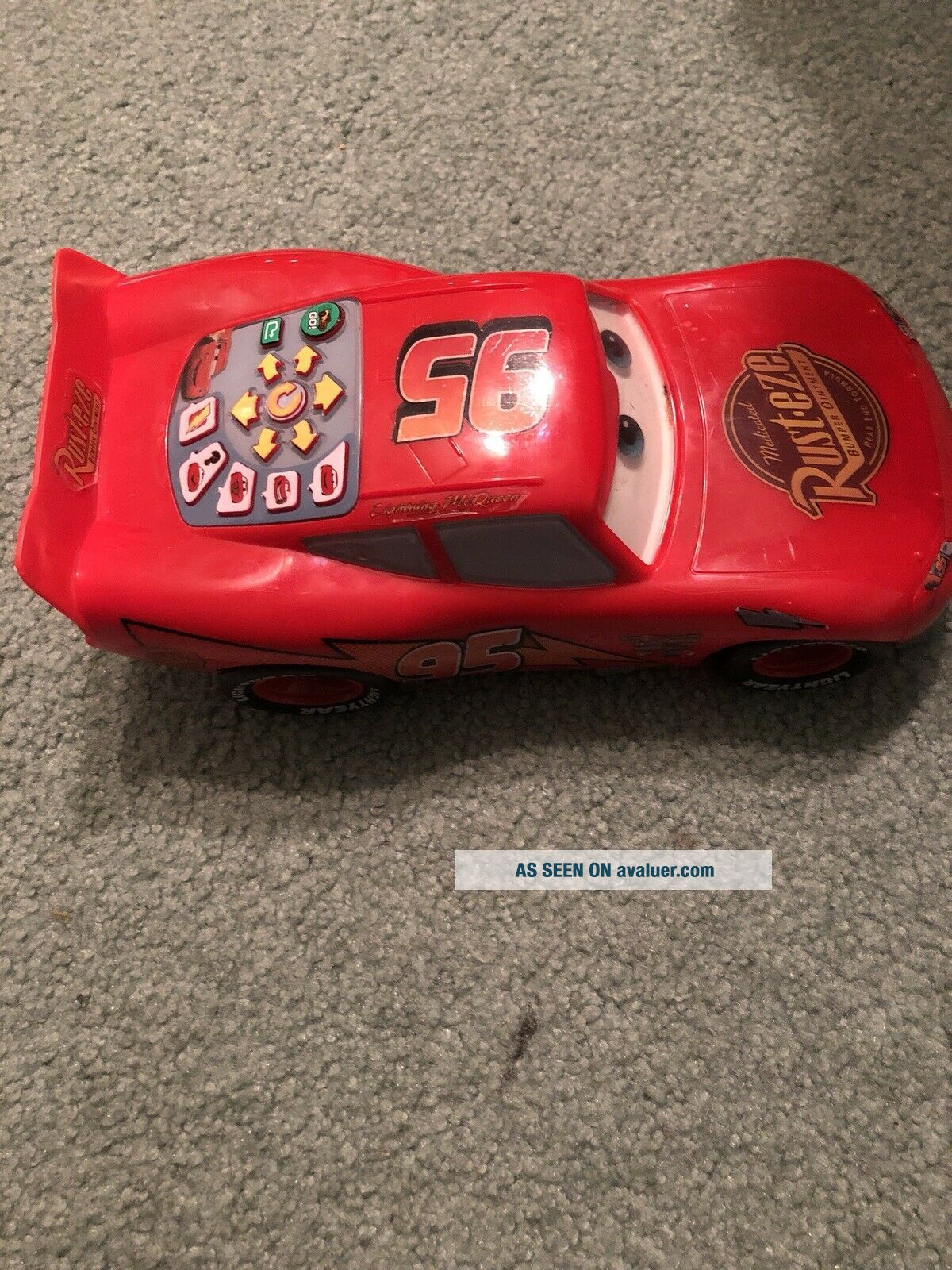 Disney Cars Fast Talkin ' Lightning McQueen Battery Operated Talking ...