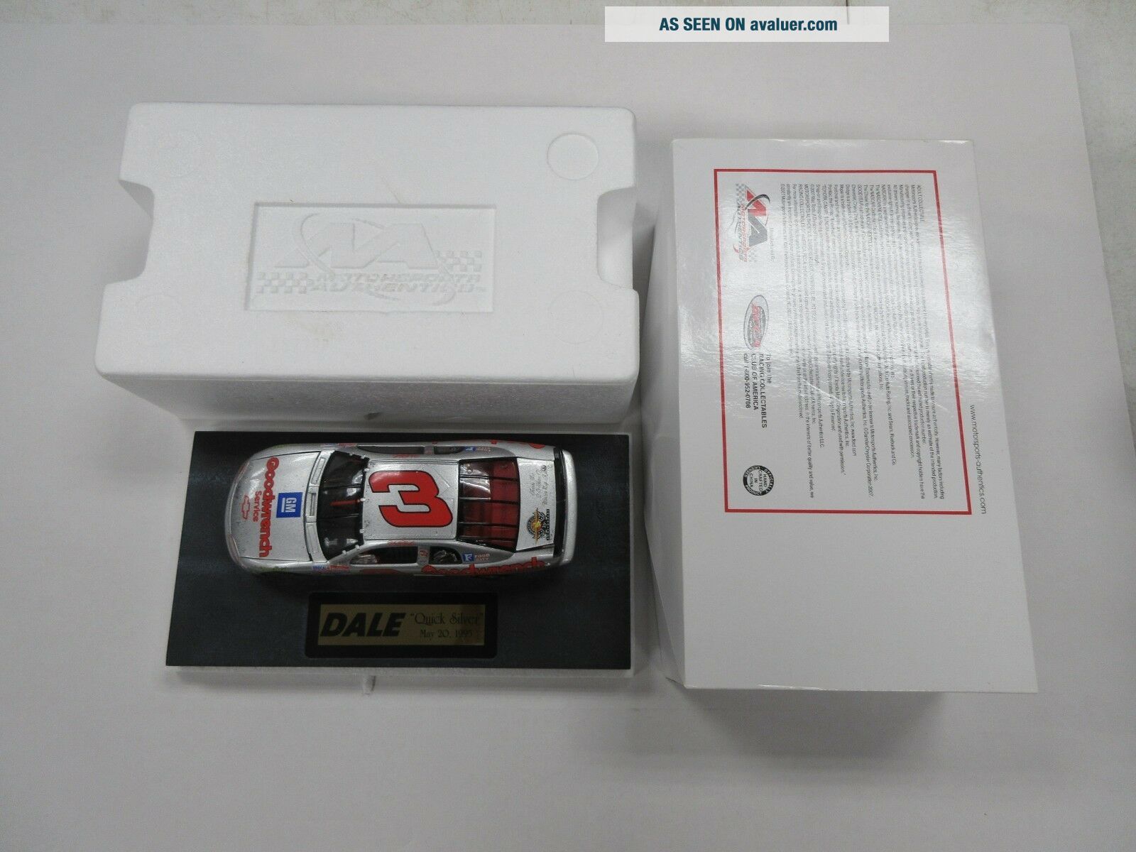 NASCAR DALE EARNHARDT SR QUICK SILVER 1:24 SCALE CAR W/ BOX | #9479383