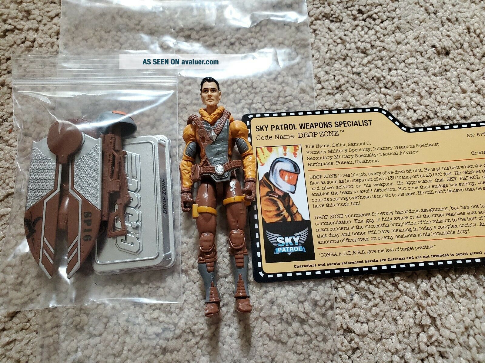 Gi Joe Drop Zone 2016 Sky Patrol JoeCon Convention Exclusive 100 ...