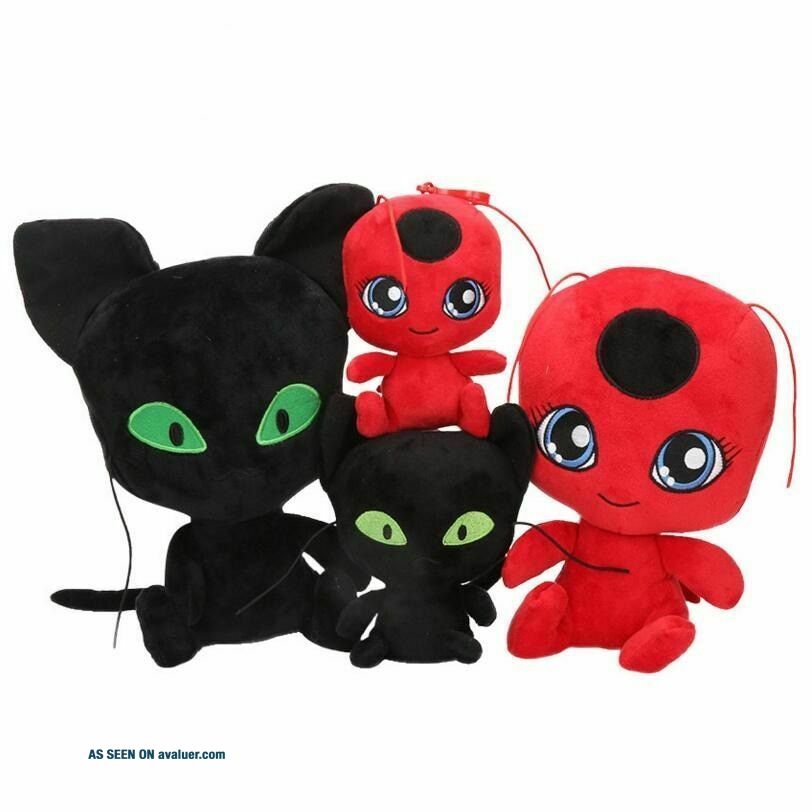 Miraculous Ladybug Tikki Noir Plush Toys Pendant Clip Gift For Children ...