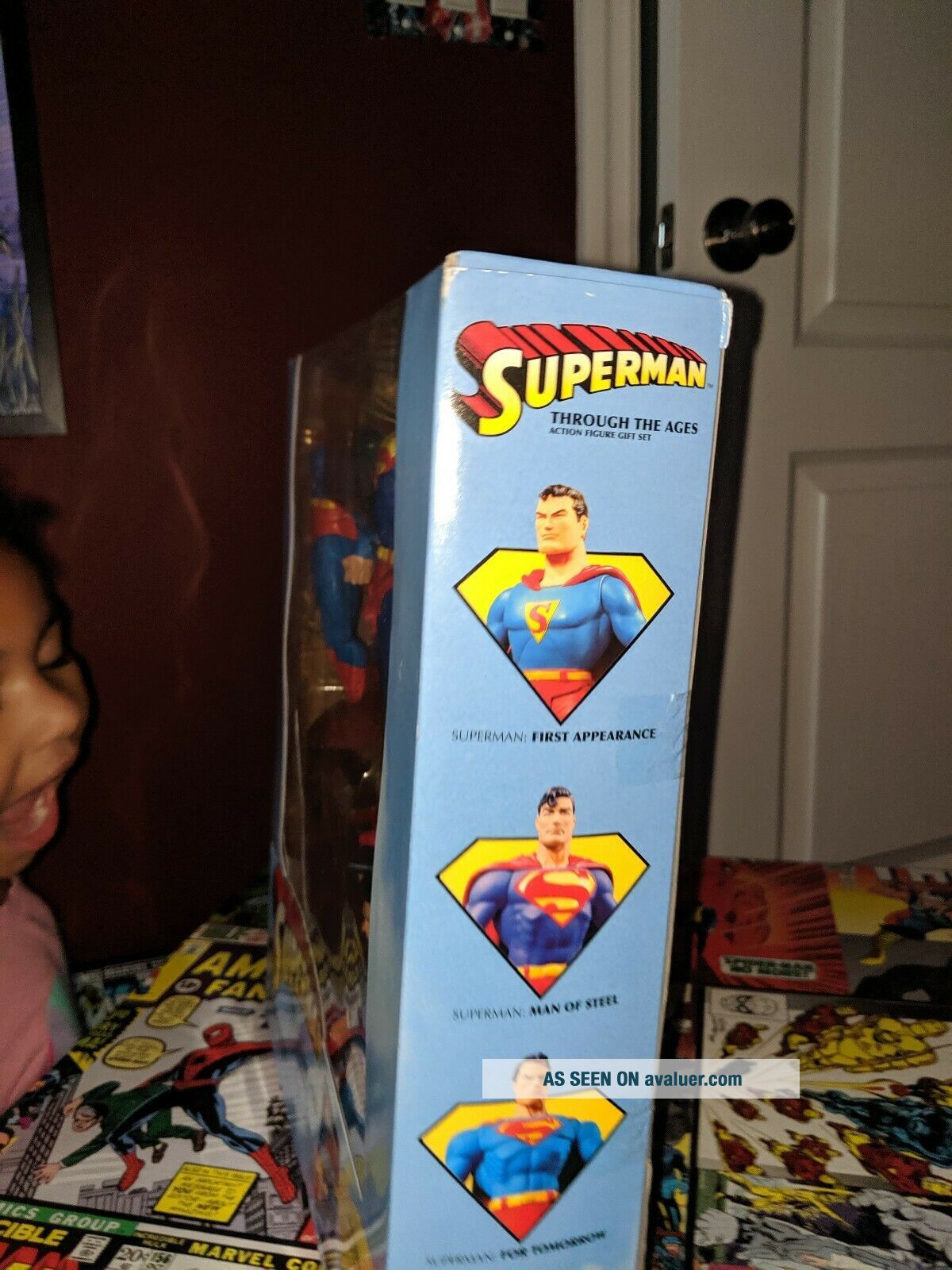 RARE 2006 DC SUPERMAN THROUGH THE AGES 4 ACTION FIGURE GIFT SET W ...