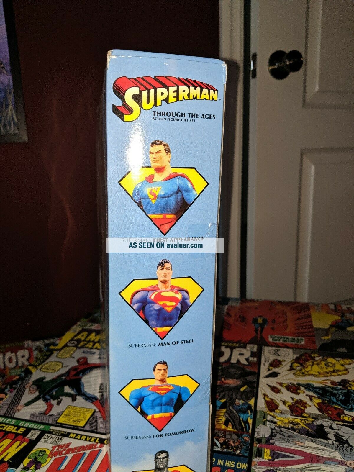 RARE 2006 DC SUPERMAN THROUGH THE AGES 4 ACTION FIGURE GIFT SET W ...