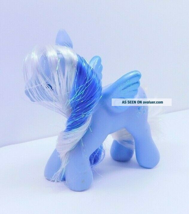 Hasbro G3 My Little Pony MLP Silver Glow Blue Pony Sparkle Star Glitter ...