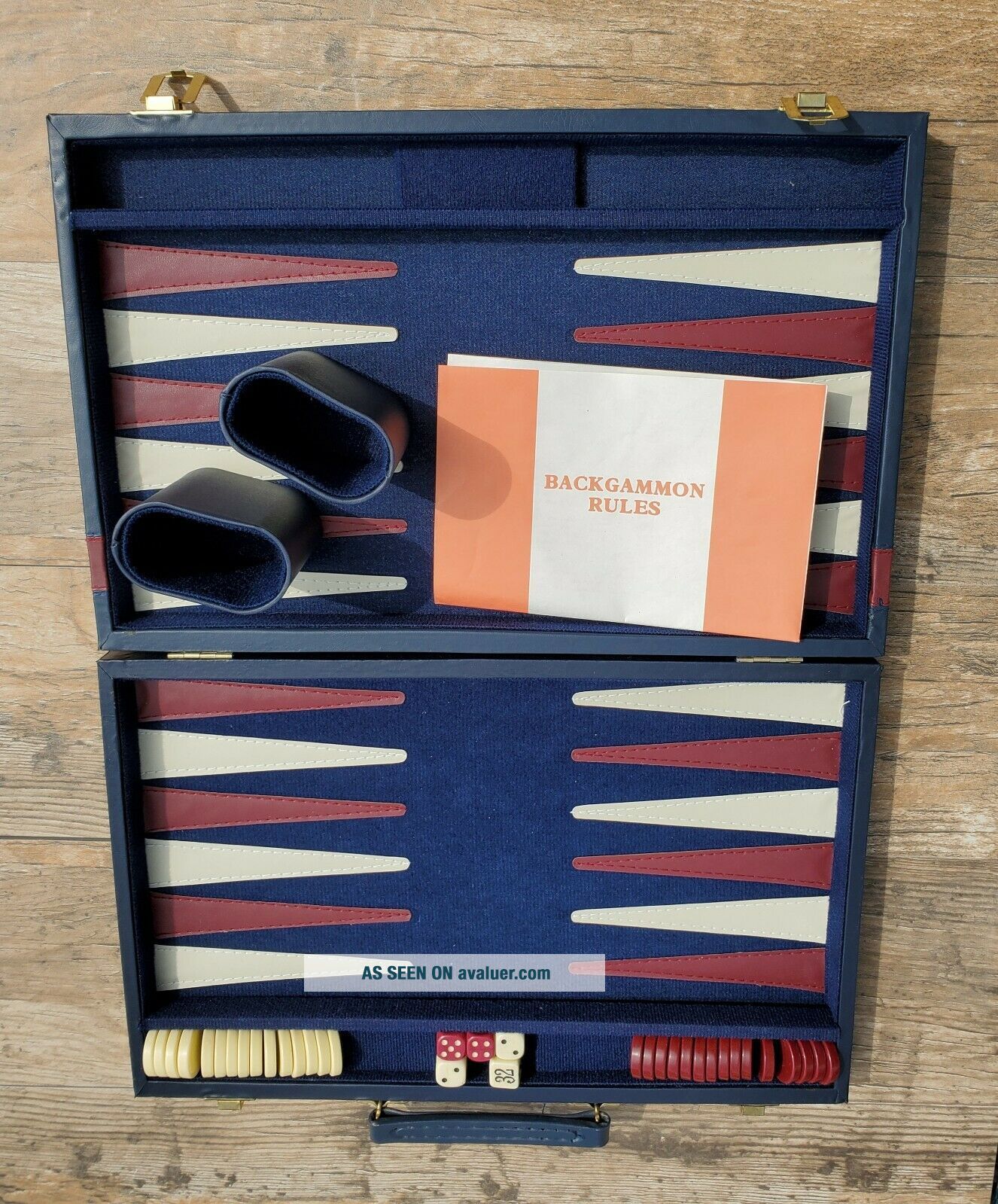 Complete Vintage Backgammon Set EUC With Instructions | #9488177