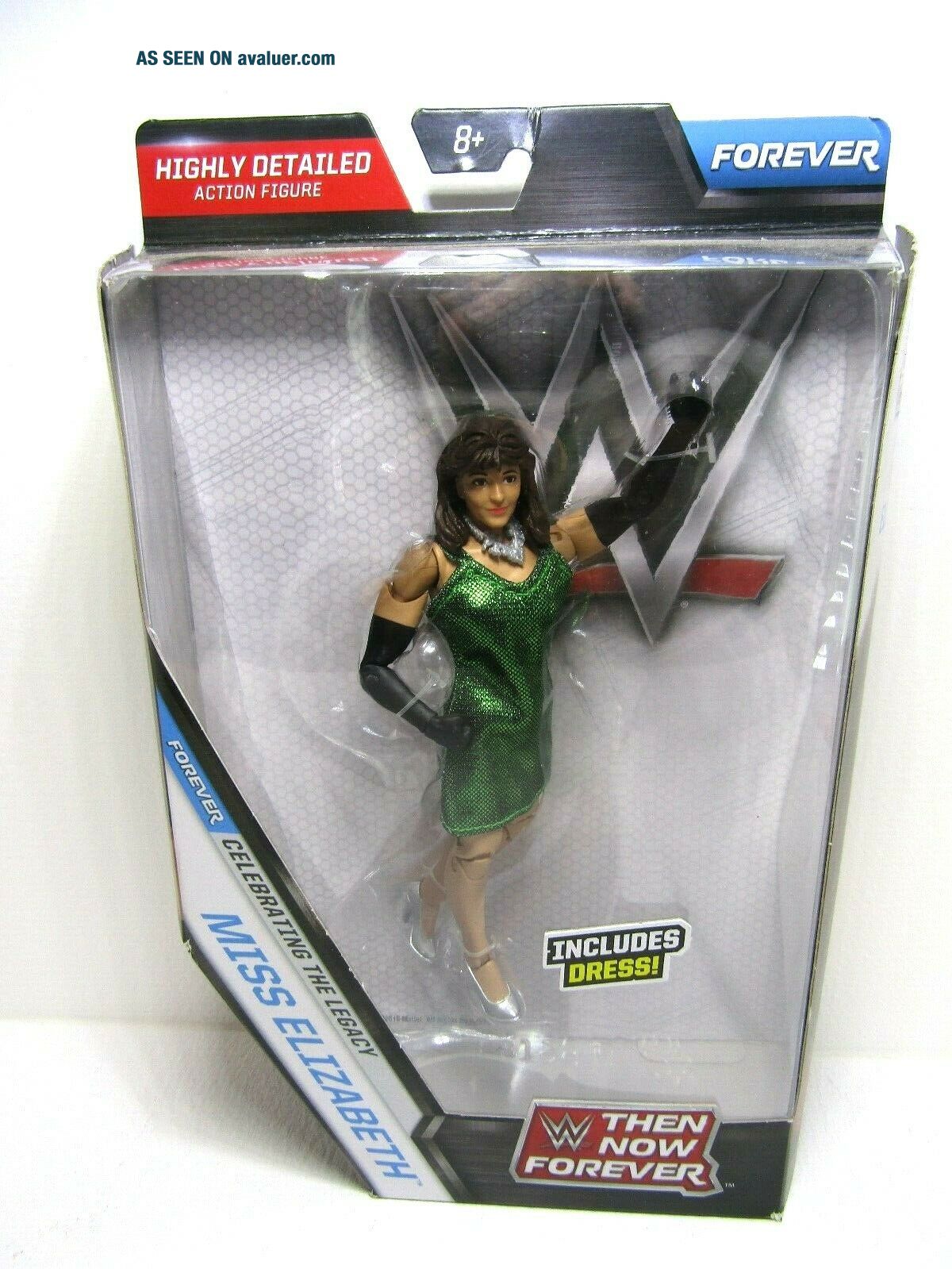 WWE Elite Miss Elizabeth Then Now Forever Exclusive Figure With Dress ...