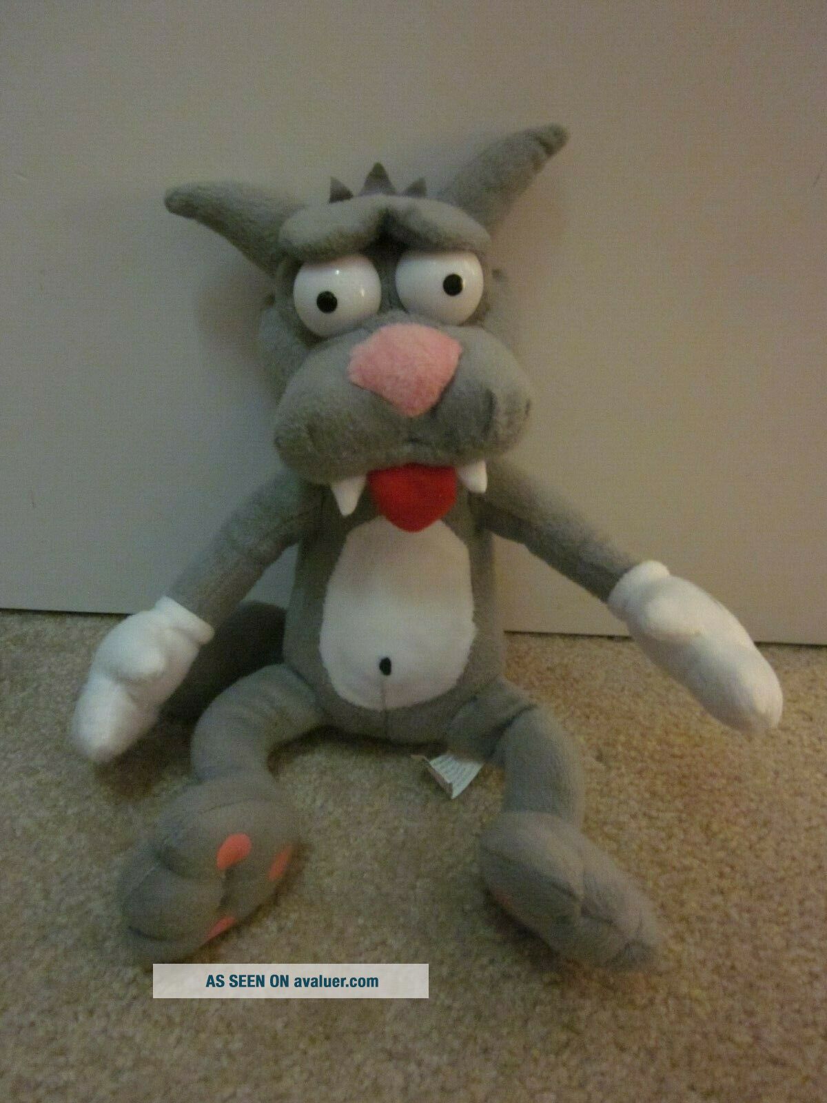 Nanco The Simpsons Itchy And Scratchy Show Cat Stuffed Plush Animal 14 ...
