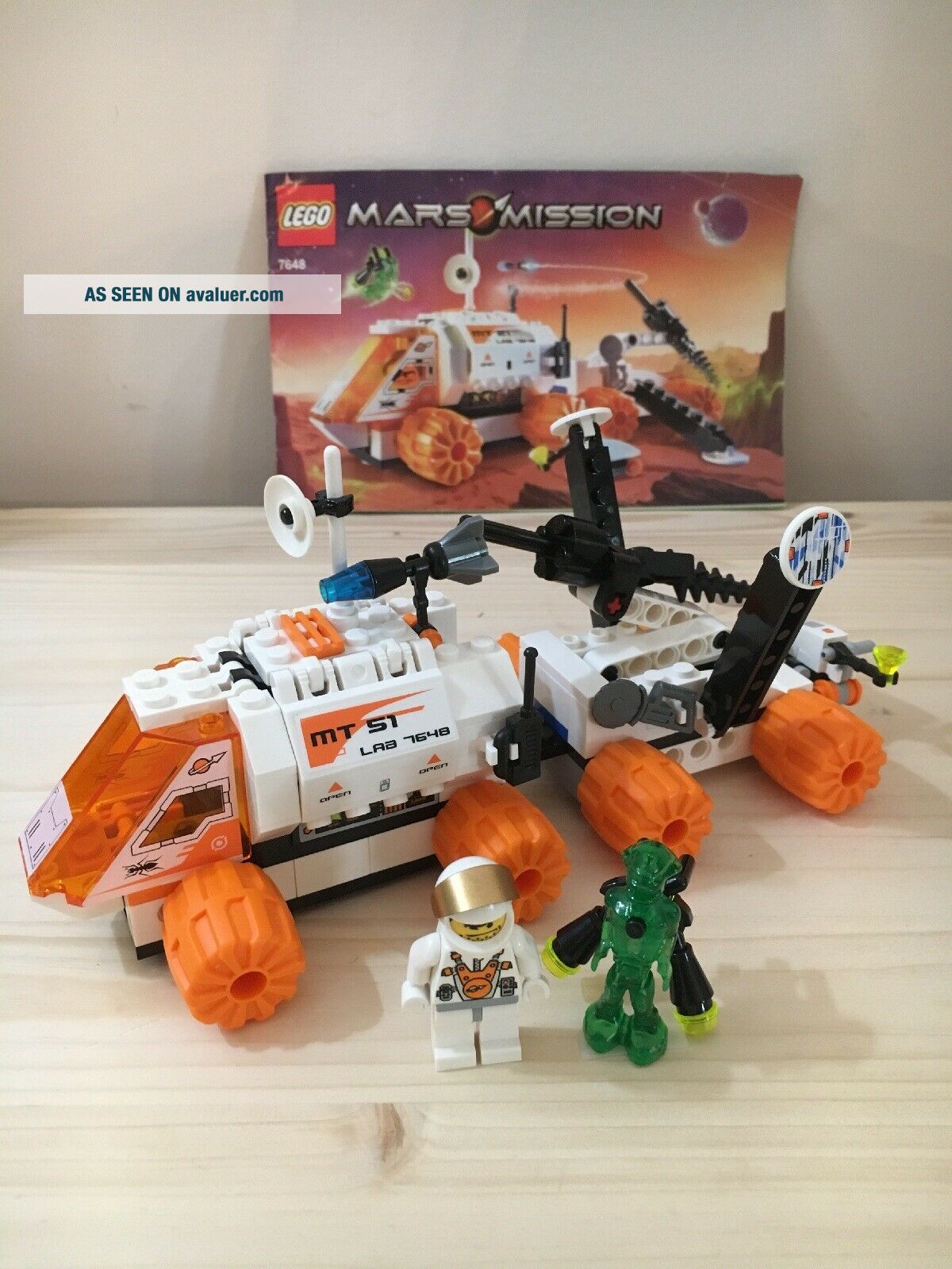 2 Complete Lego Mars Mission (7691, 7648) W/All Figures, Manuals (7691 ...