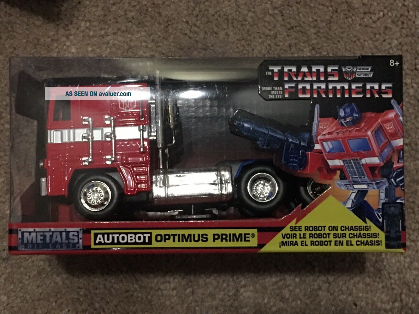 Transformers G1 Autobot Optimus Prime Metals Die - Cast Truck Jada ...