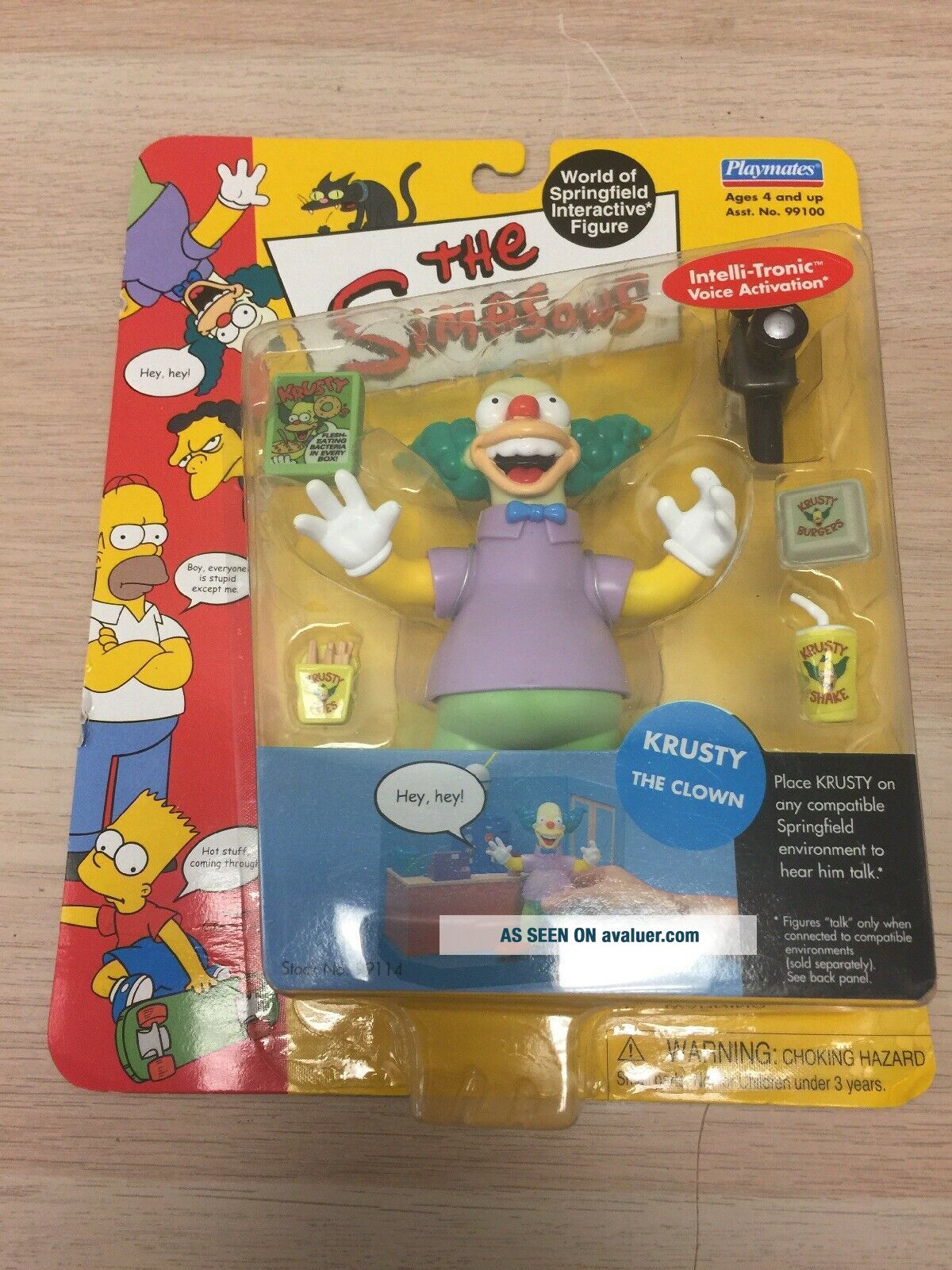 The Simpsons Krusty The Clown Action Figure By Playmates 2000 G4 | #9500330