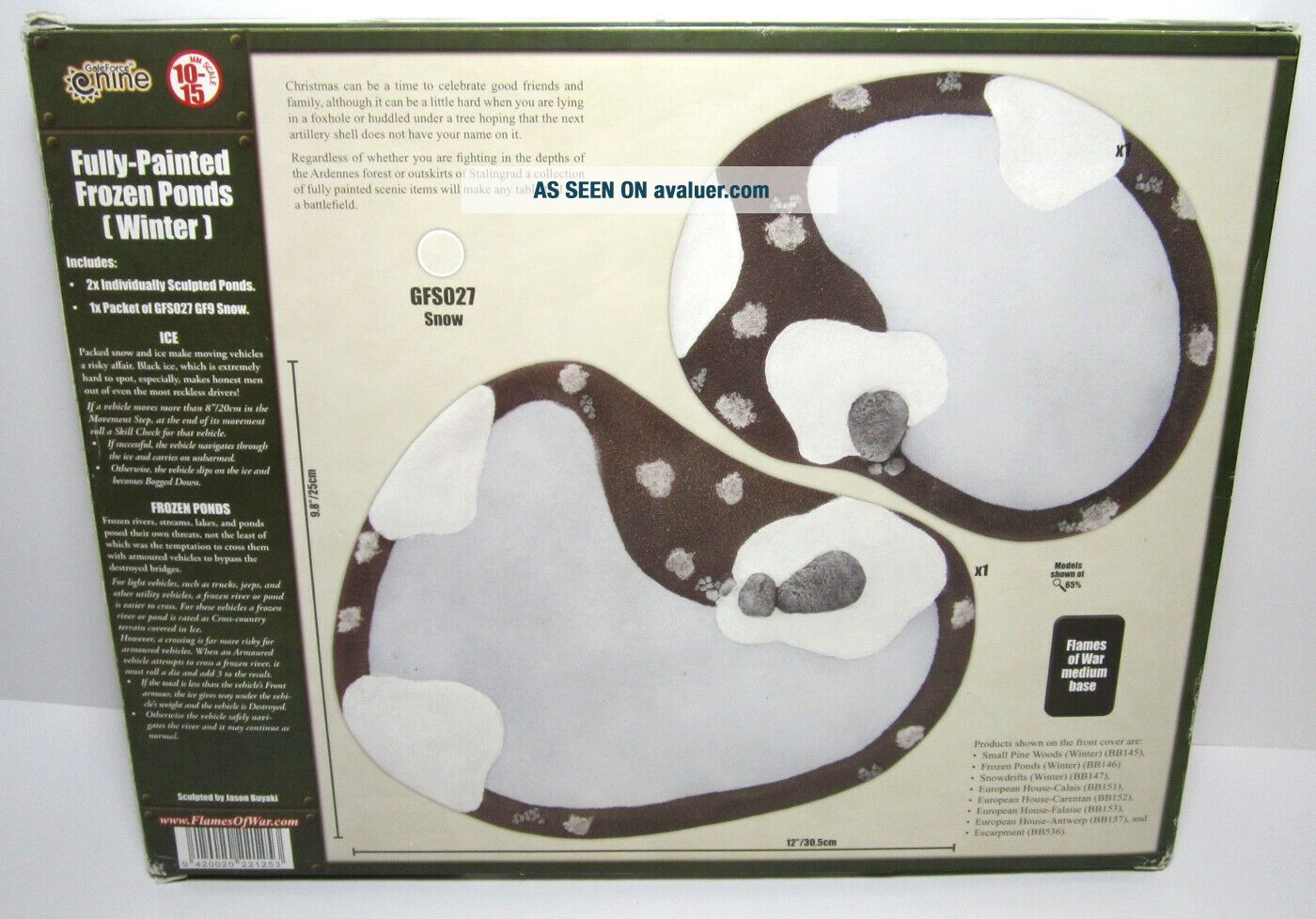 Gale Force Nine Frozen Ponds (Winter) Battlefield In A Box Pre ...