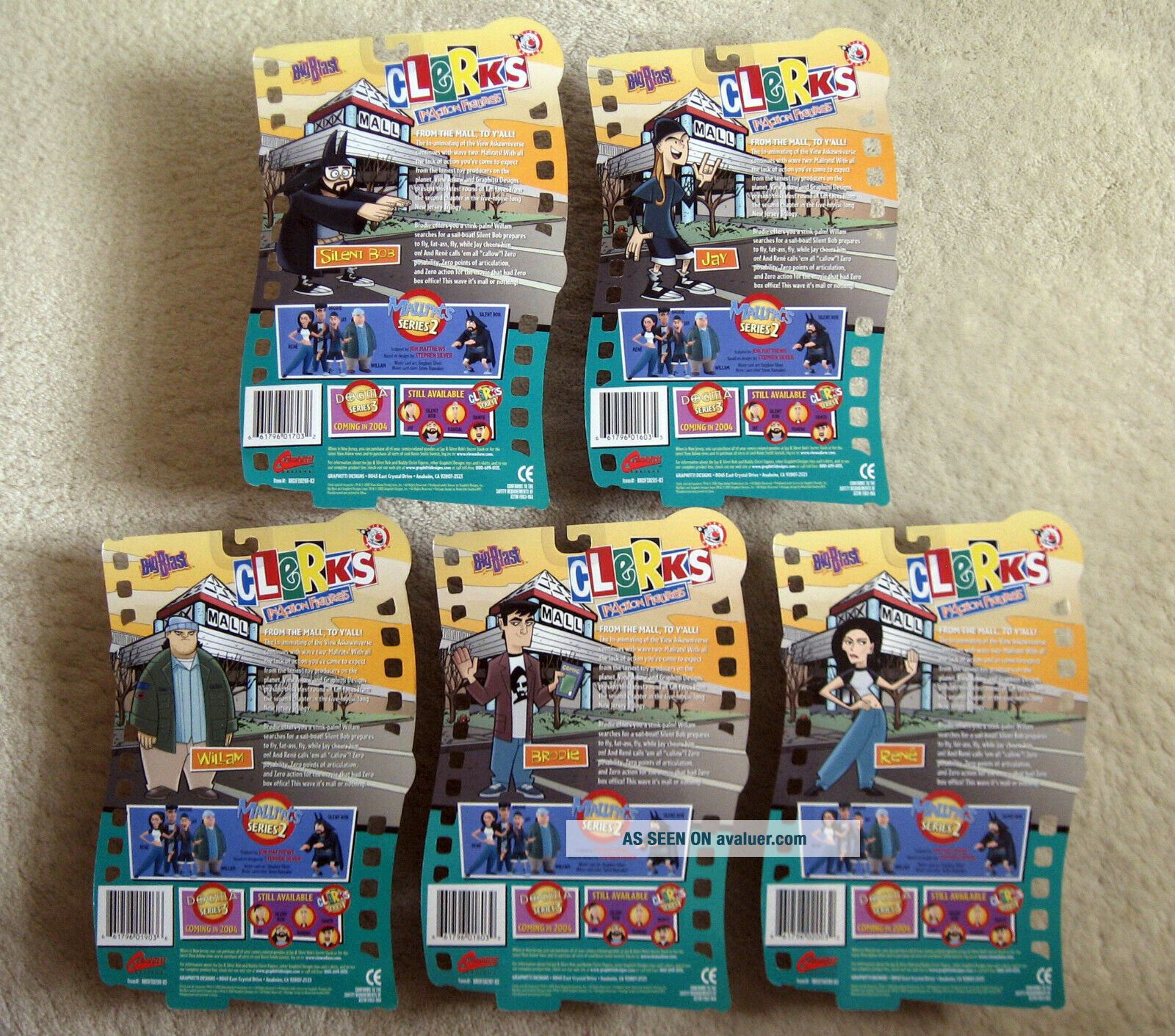 Clerks In - Action Figures MALLRATS Series 2 COMPLETE SET Jay & Silent ...