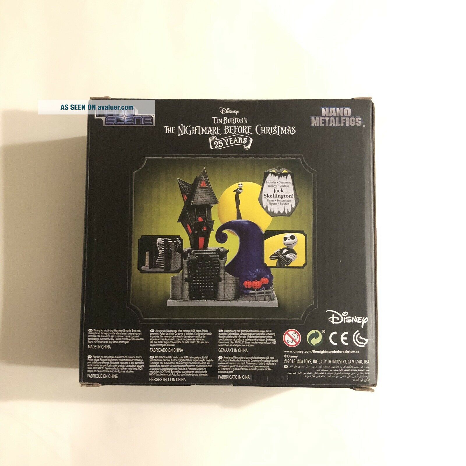 Disney Nightmare Before Christmas Nano Metalfigs Scene Jack Skellington ...