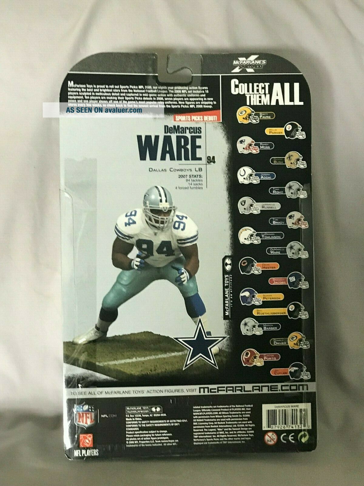 McFarlane NFL 2008 Series DeMarcus Ware Dallas Cowboys | #9517281