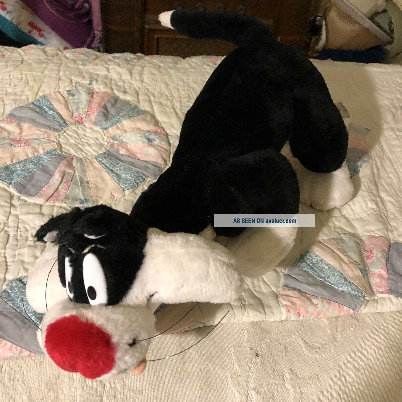 Looney Tunes Sylvester Cat Plush 1998 Warner Bros. 11 " Stuffed Animal ...