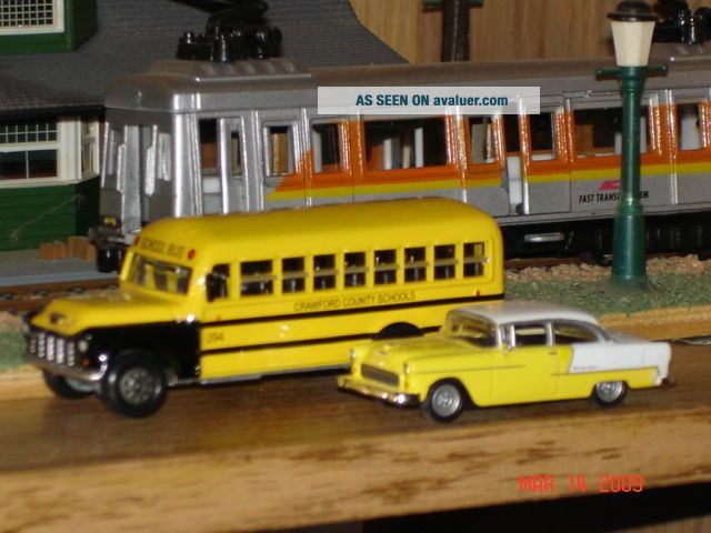 Rare HO Scale Diecast 1956 Chevy School Bus, Nicely Detailed | #9556916