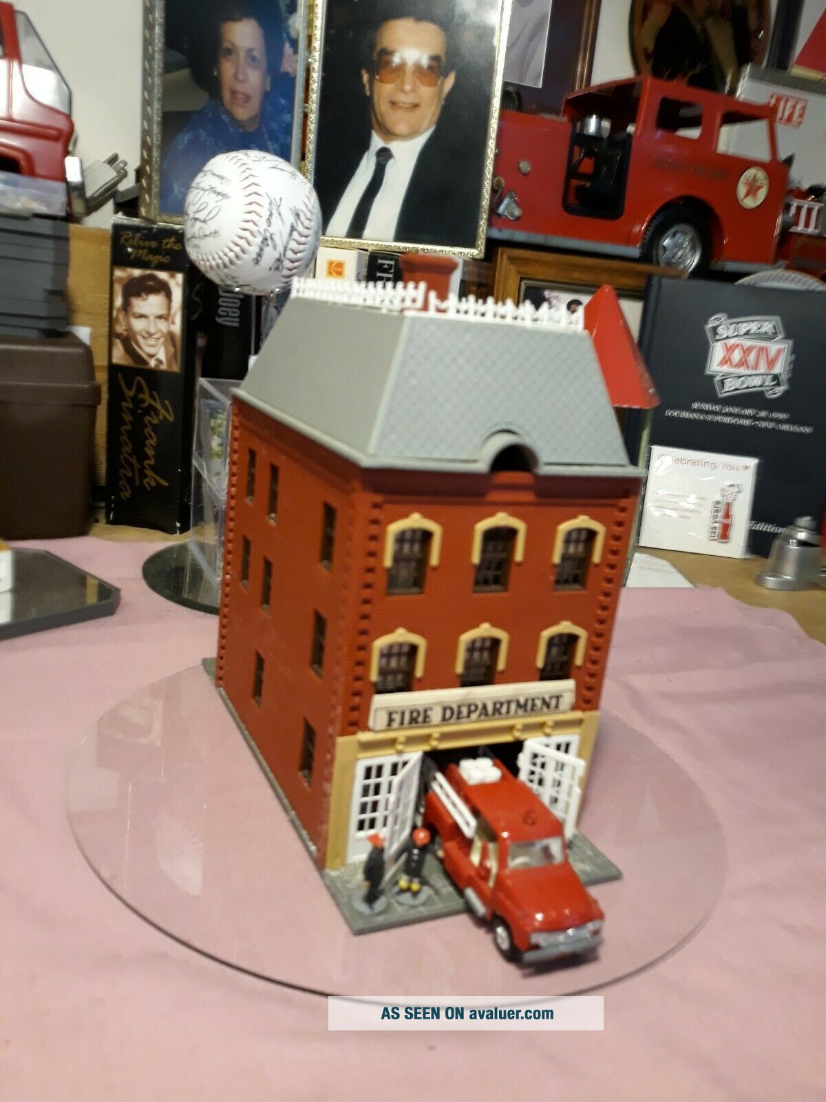 Ho Scale Built Up Fire House With 1975 Tomica Fire Engine | #9559410