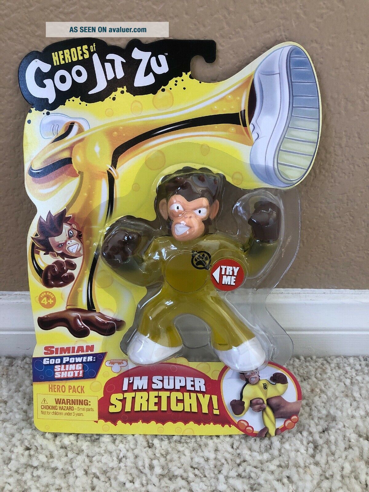 HEROES Of GOO JIT ZU SIMIAN Monkey Stretchy Hero Pack GOO Power Sling ...