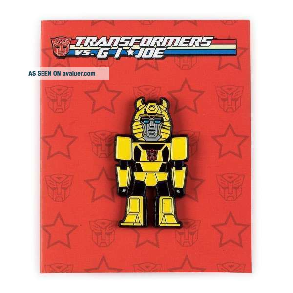 BUMBLEBEE KIDROBOT TRANSFORMERS Vs. GI JOE MYSTERY ENAMEL PIN SERIES 2/ ...