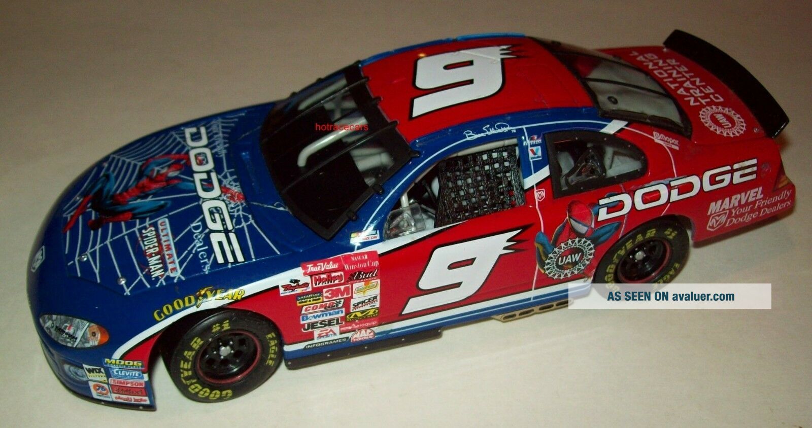 Bill Elliott 2001 Dodge Ultimate Spiderman 9 Intrepid R/T 1/24 NASCAR ...