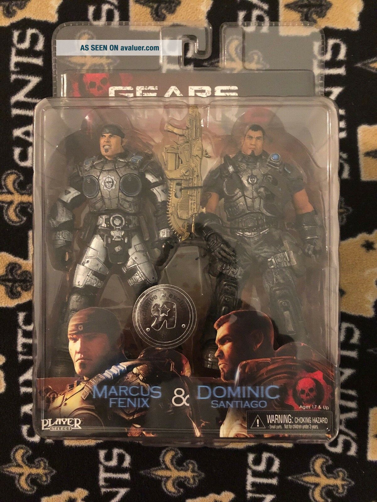 NECA Gears Of War 2 Marcus Fenix & Dominic Santiago Action Figures 2 ...