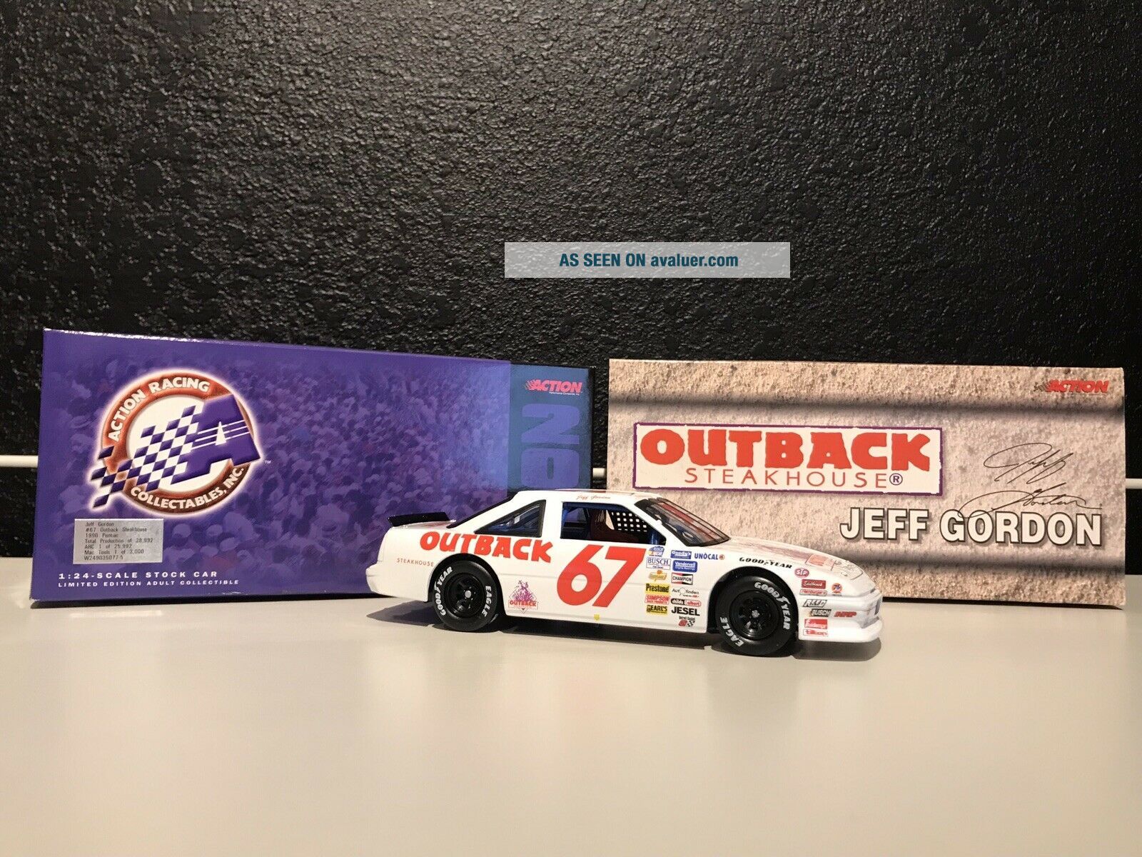 Action Jeff Gordon 1:24 Outback Steakhouse 1990 Pontiac 67 Nascar ...