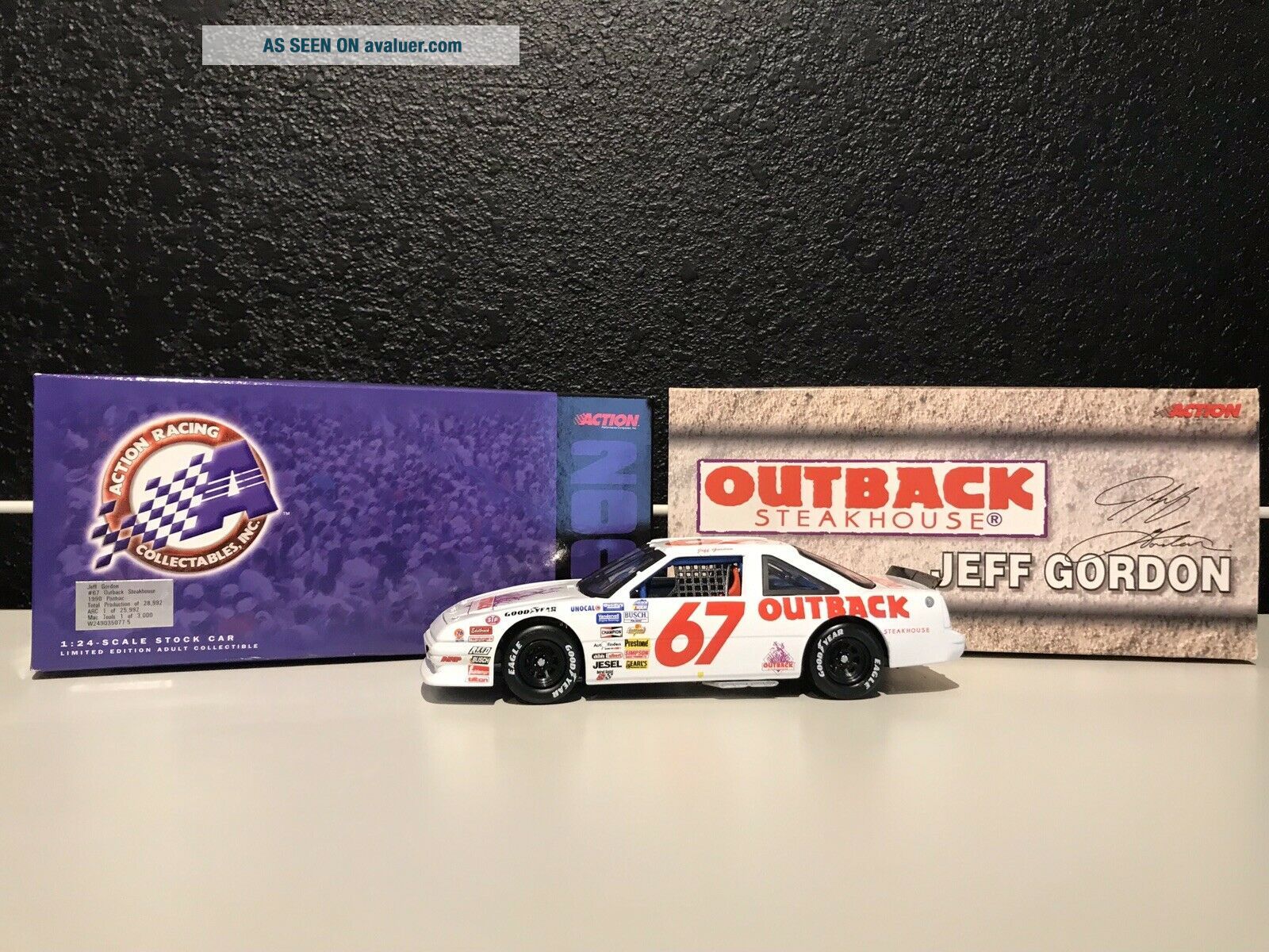 Action Jeff Gordon 1:24 Outback Steakhouse 1990 Pontiac 67 Nascar ...