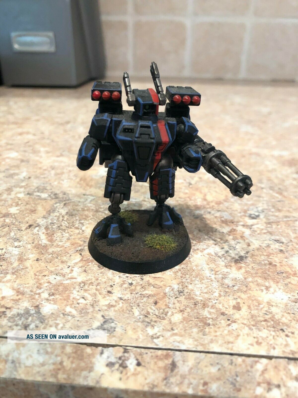 Warhammer 40k Tau Empire XV8 Crisis Battlesuits X3 Painted | #9595781