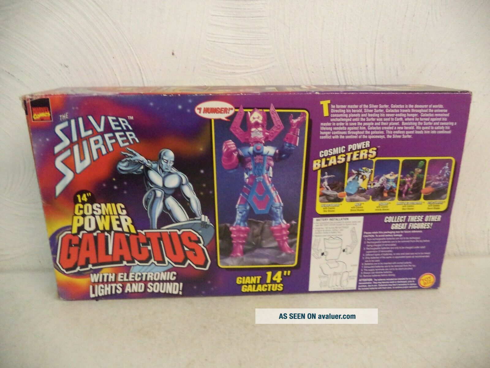 1997 TOY BIZ MARVEL COMICS THE SILVER SURFER 14 " COSMIC POWER GALACTUS ...