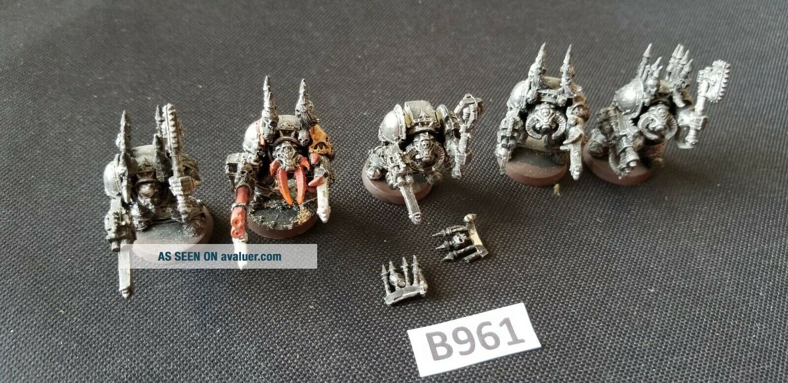 GW 40k Chaos Space Marines Terminators Base Coated Metal | #9598860