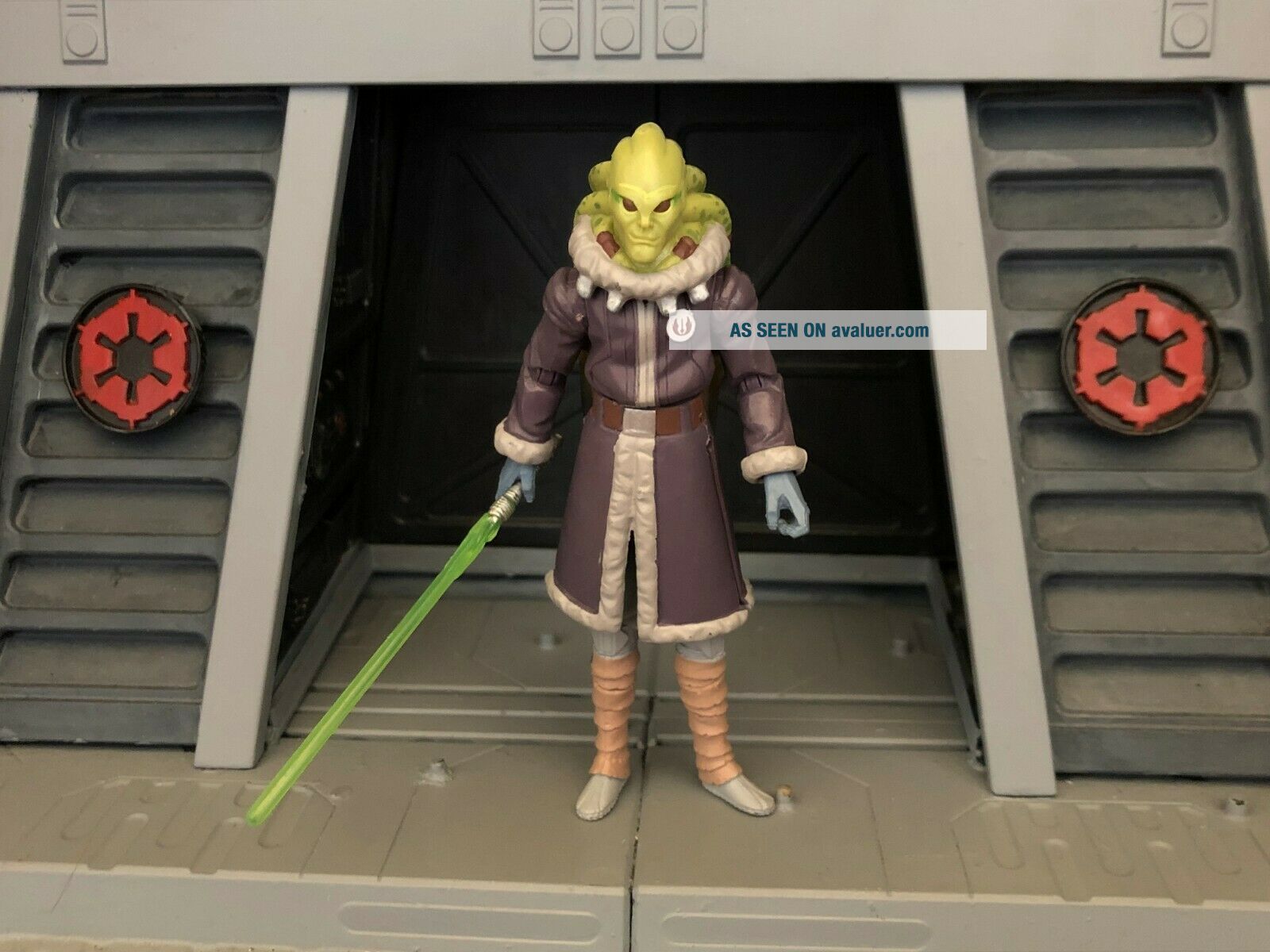 LOOSE STAR WARS THE CLONE WARS JEDI MASTER KIT FISTO " IN COLD WEATHER ...