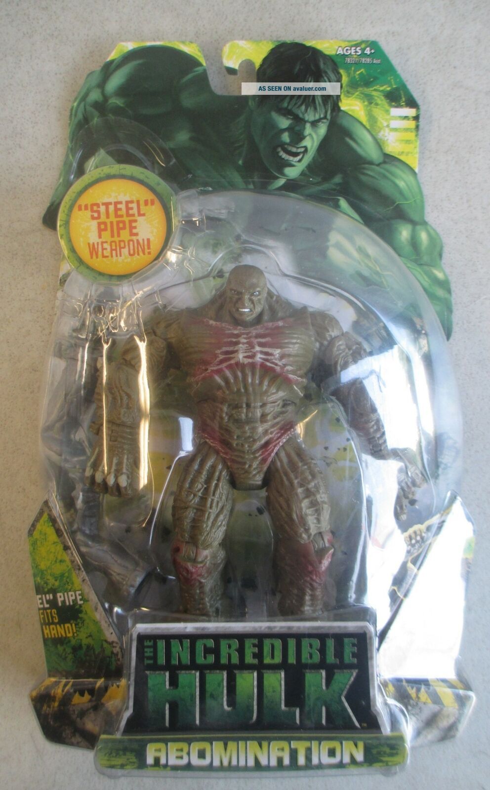 MOC 2008 HASBRO MARVEL LEGENDS THE INCREDIBLE HULK ABOMINATION ACTION ...