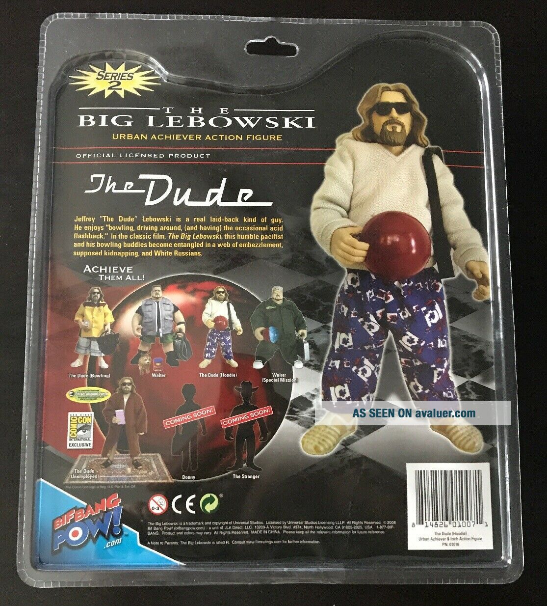 The Big Lebowski 2008 Series 2 The Dude Urban Achiever Action Figure ...