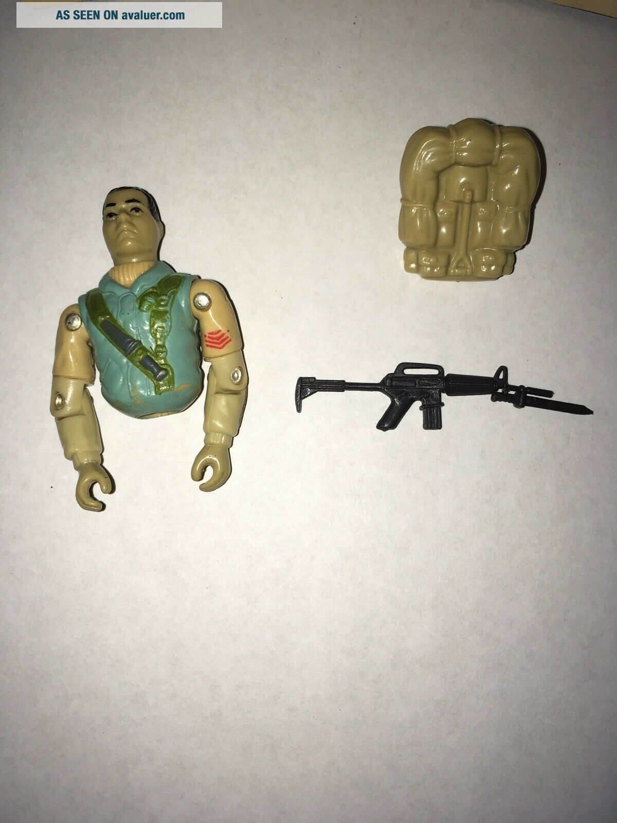 1983 G. I. Joe Airborne V1 Series 2 Torso Only Incomplete Missing ...
