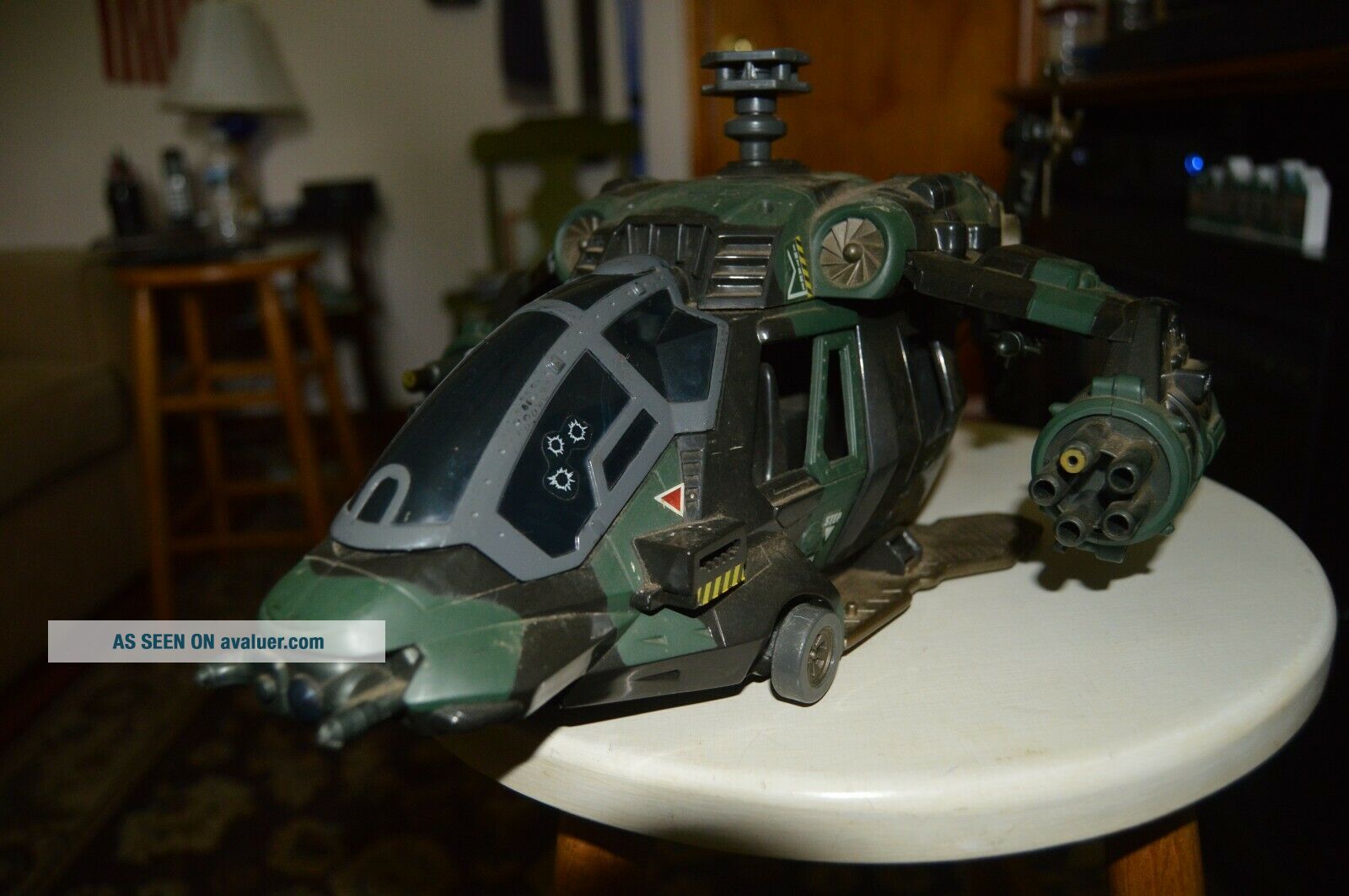 2002 Hasbro GI Joe Night Attack Chopper Lights Sound Helicopter With ...