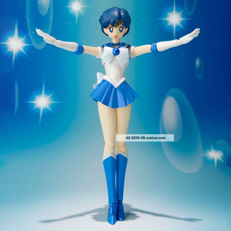 Anime Sailor Moon Action Figure Pretty Guardian Mercury Ami Mizuno ...