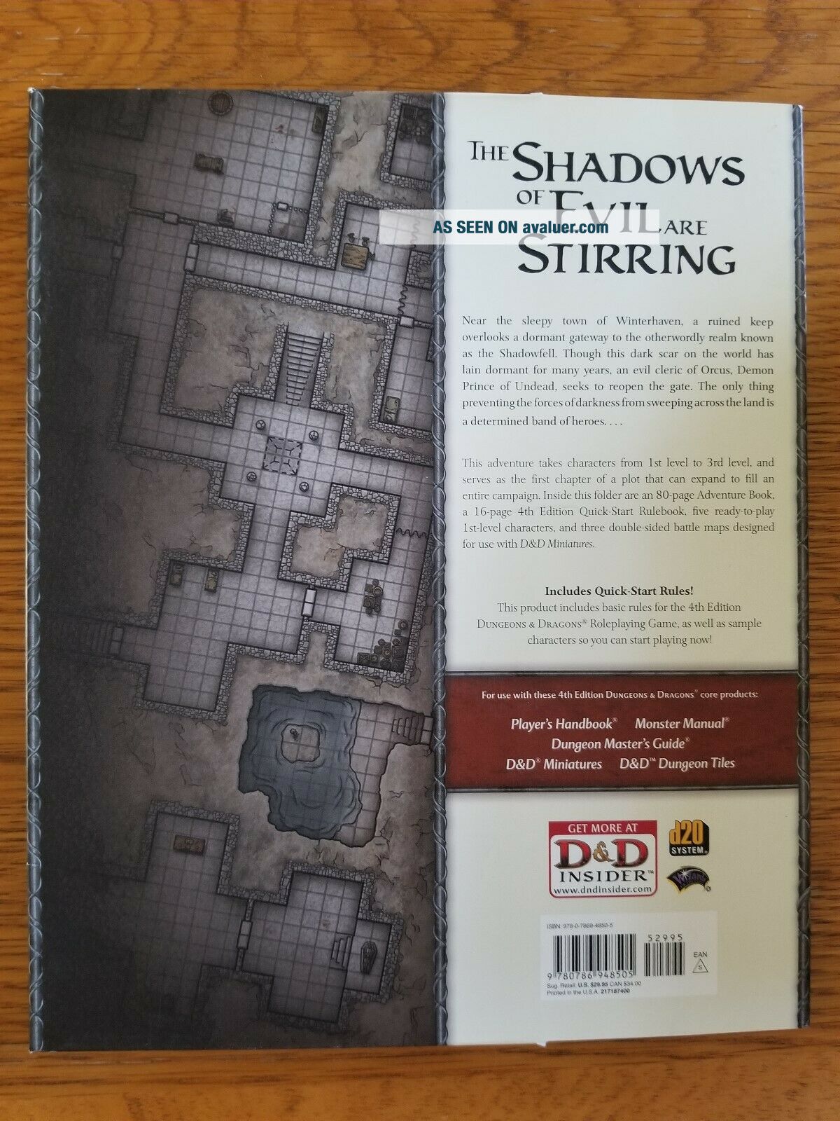 KEEP ON THE SHADOWFELL: H1 Dungeons & Dragons 4th Edition Adventure ...
