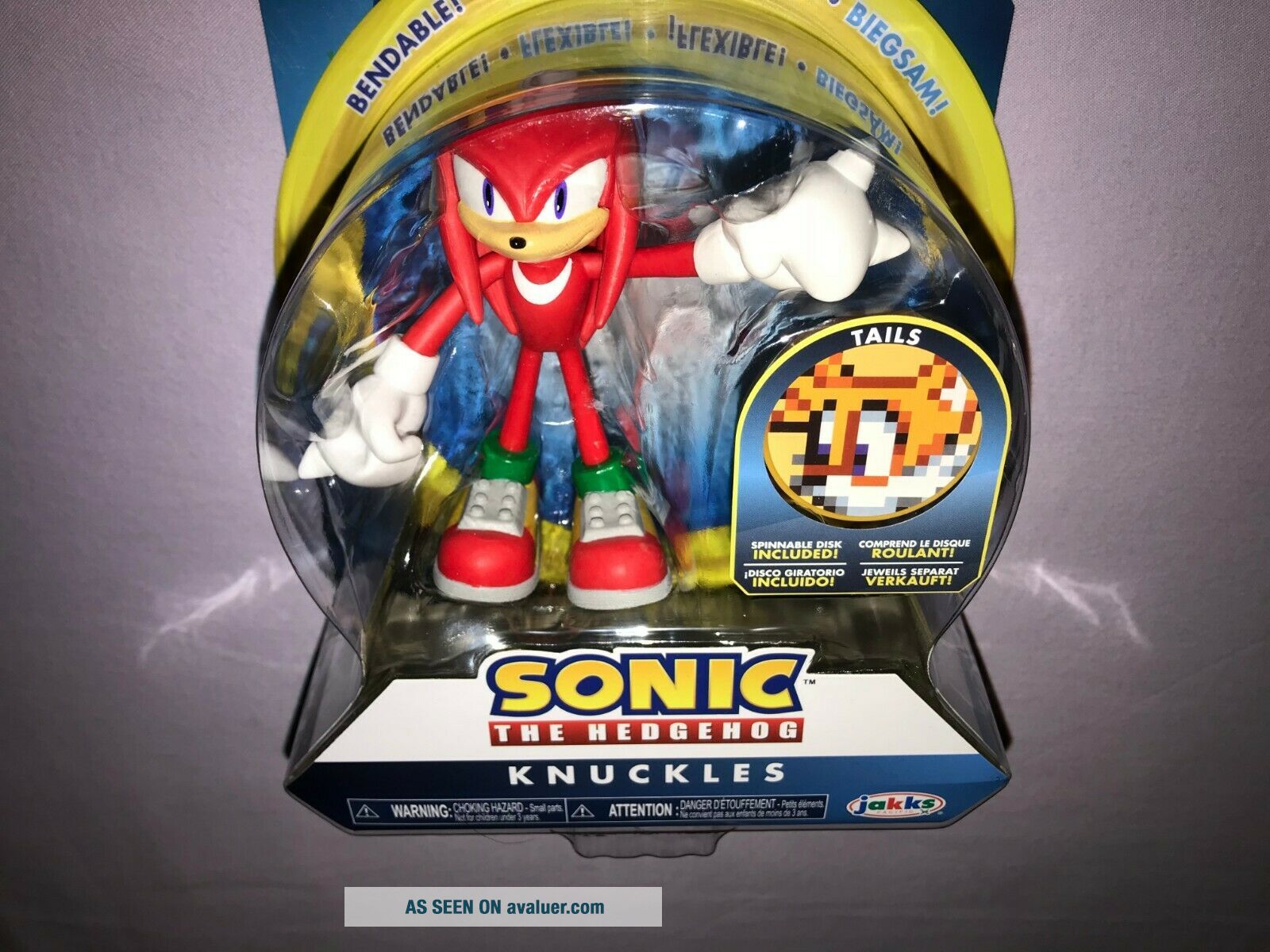 SONIC THE HEDGEHOG KNUCKLES 4 INCH ACTION FIGURE RELEASE | #9631639