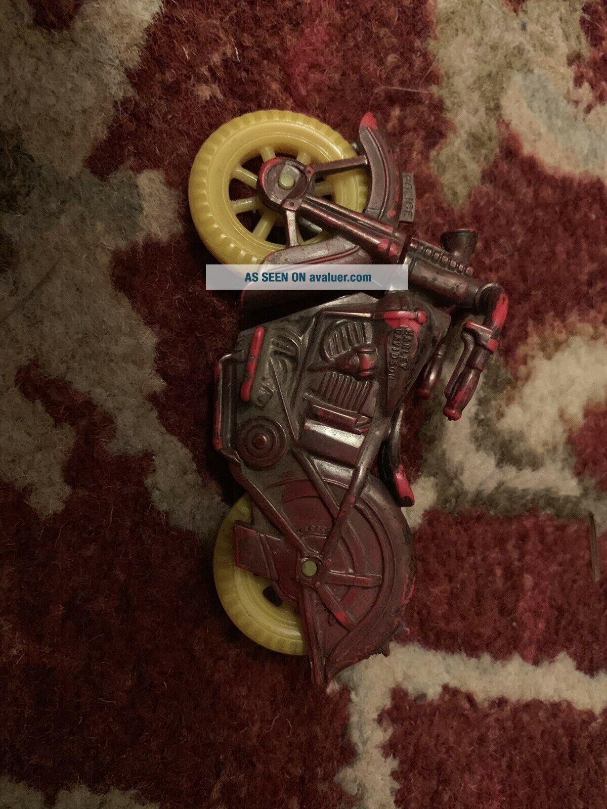 Acme Vintage 50s Plastic Harley Davidson Panhead Police Motorcycle ...