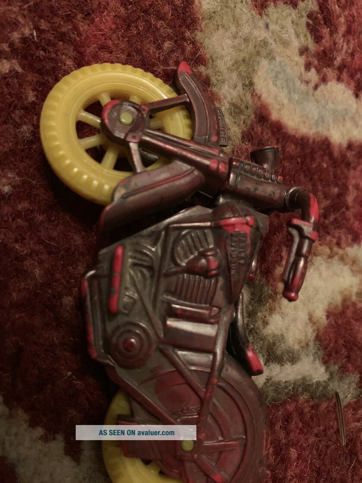 Acme Vintage 50s Plastic Harley Davidson Panhead Police Motorcycle ...