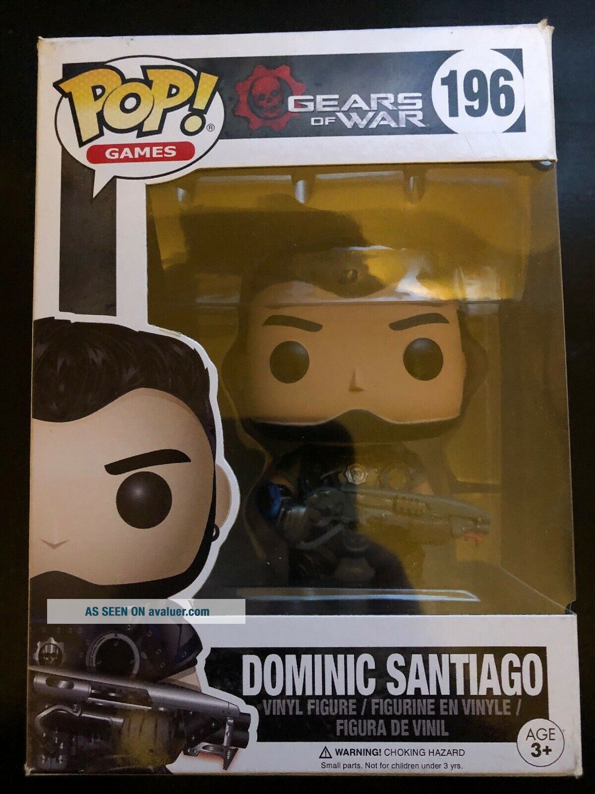Pop Games: Gears Of War Dominic Santiago 196 Figure By Funko Vinyl ...