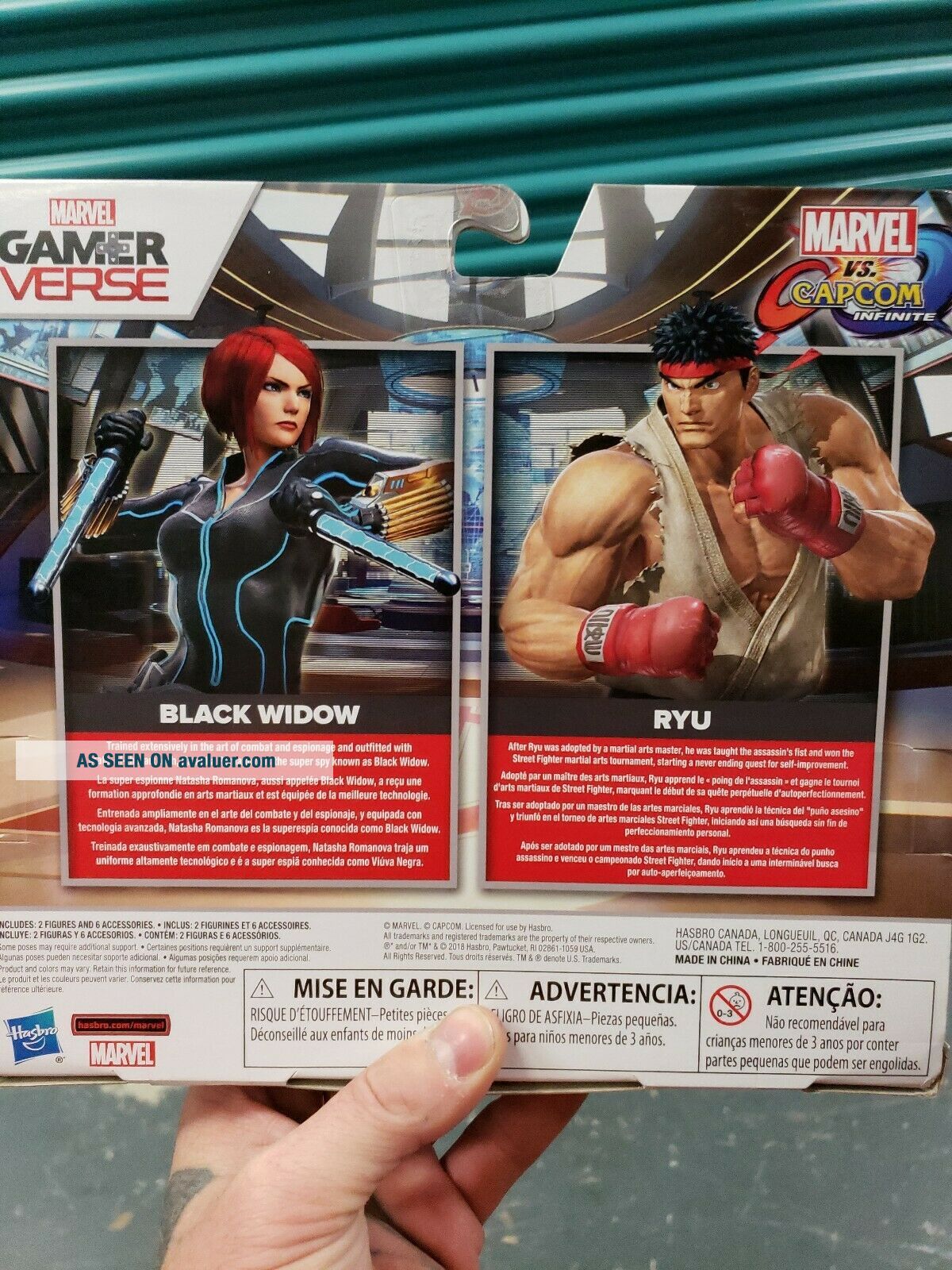 2018 HASBRO Marvel Vs Capcom INFINITE Gamerverse - Black Widow Vs Ryu ...