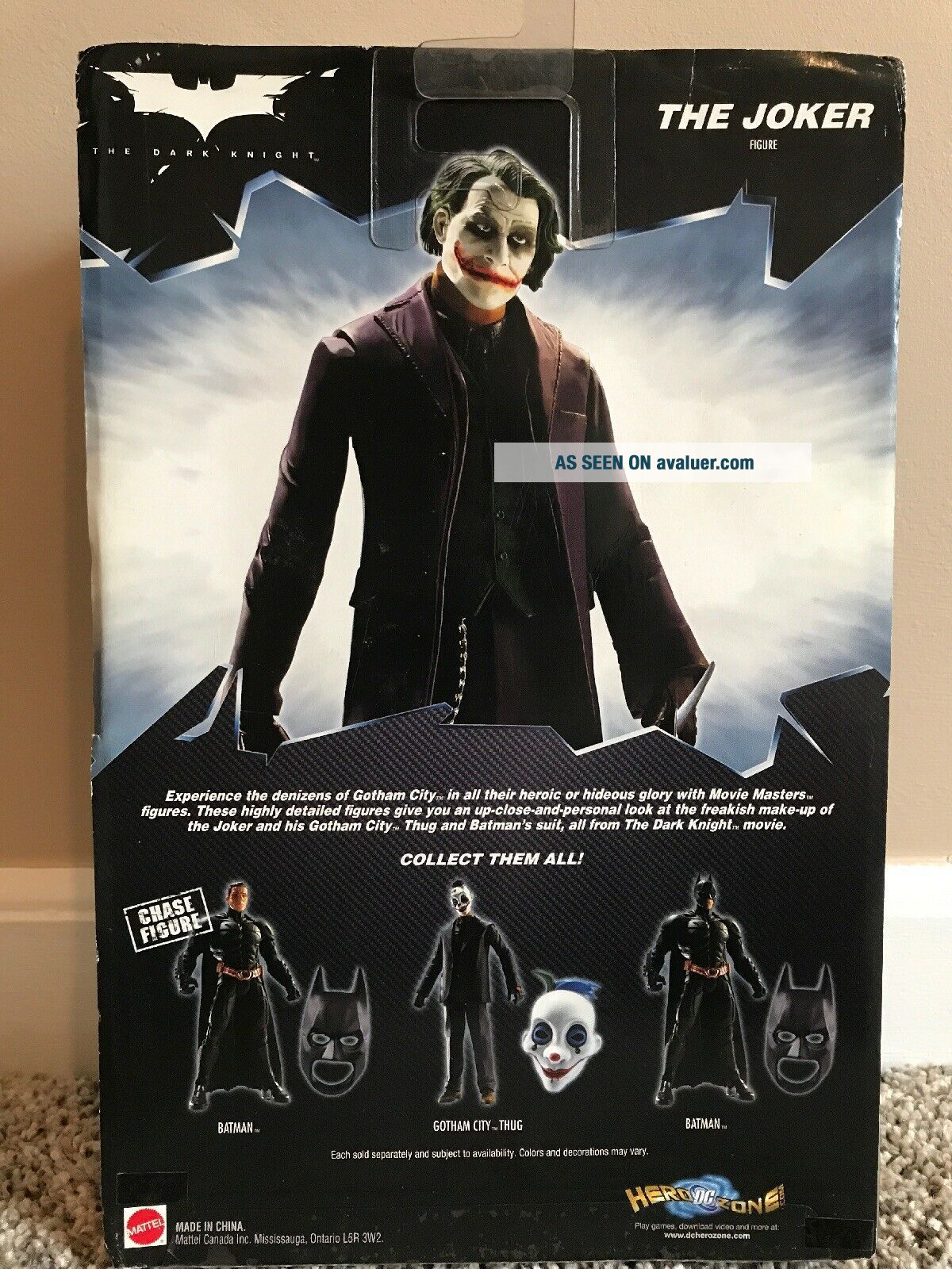 THE DARK KNIGHT BATMAN MOVIE MASTERS THE JOKER ACTION FIGURE MATTEL ...