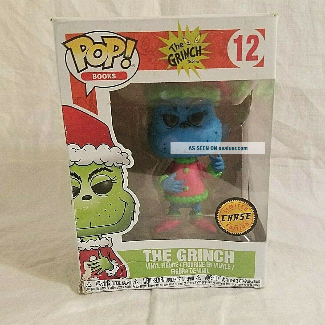 Funko Pop Books: The Grinch Dr. Seuss The Grinch 21745 Chase Limited ...