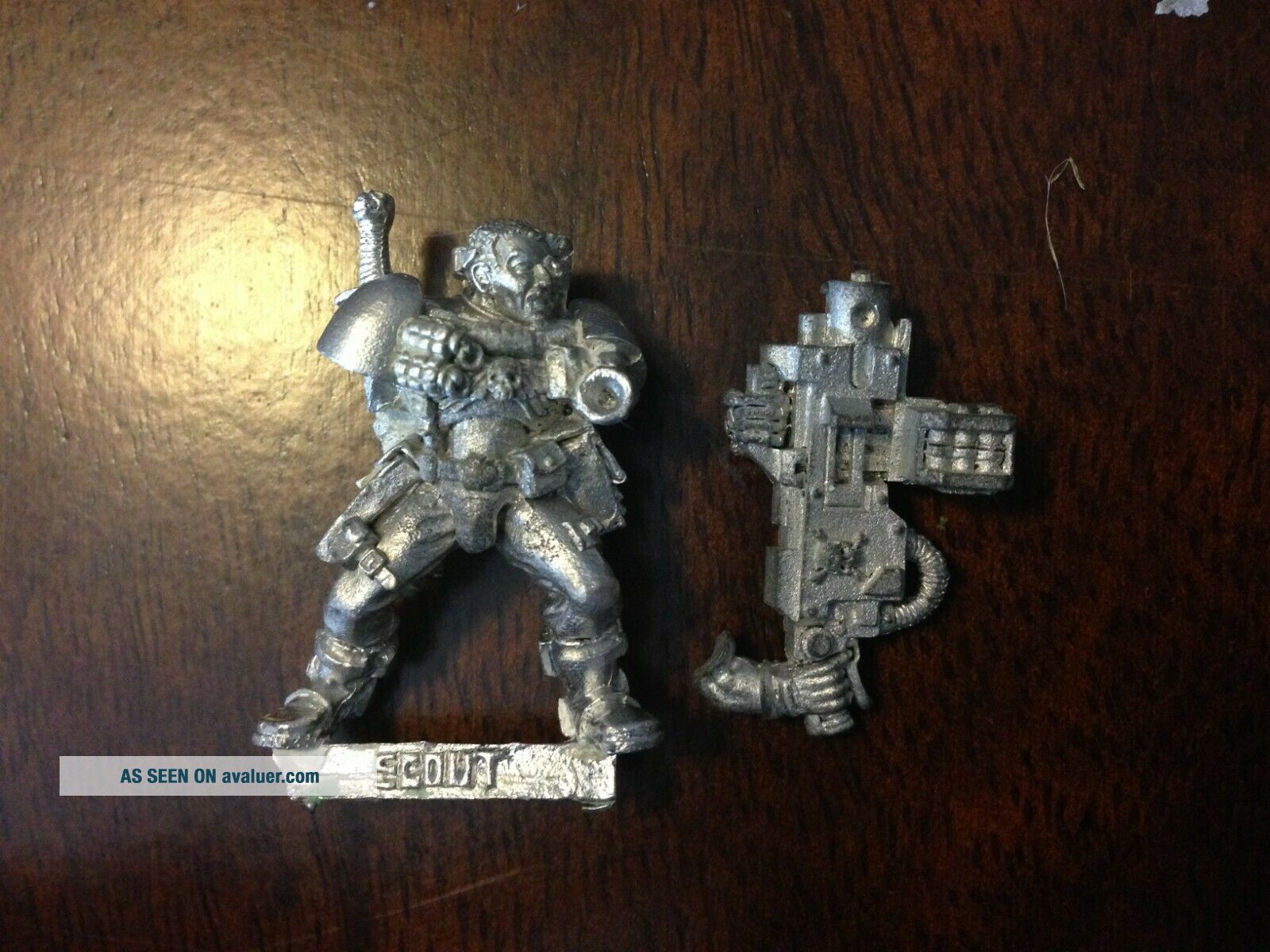 Warhammer 40k Space Marine Scout Squad X5 Metal OOP Heavy Bolter ...
