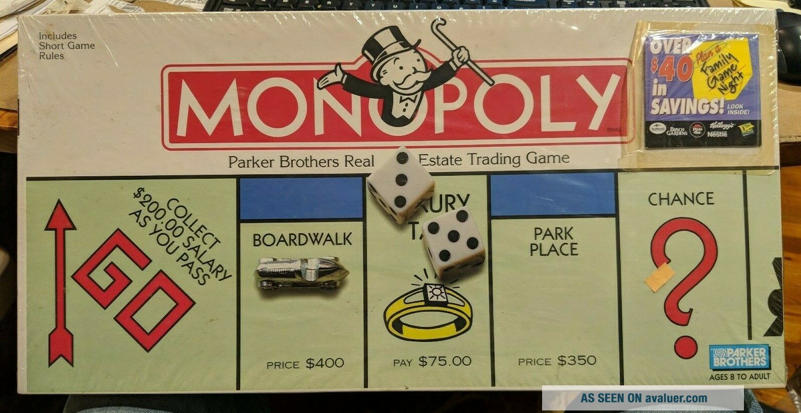 1996 Parker Brothers Monopoly Real Estate Trading Board Game | #9657861