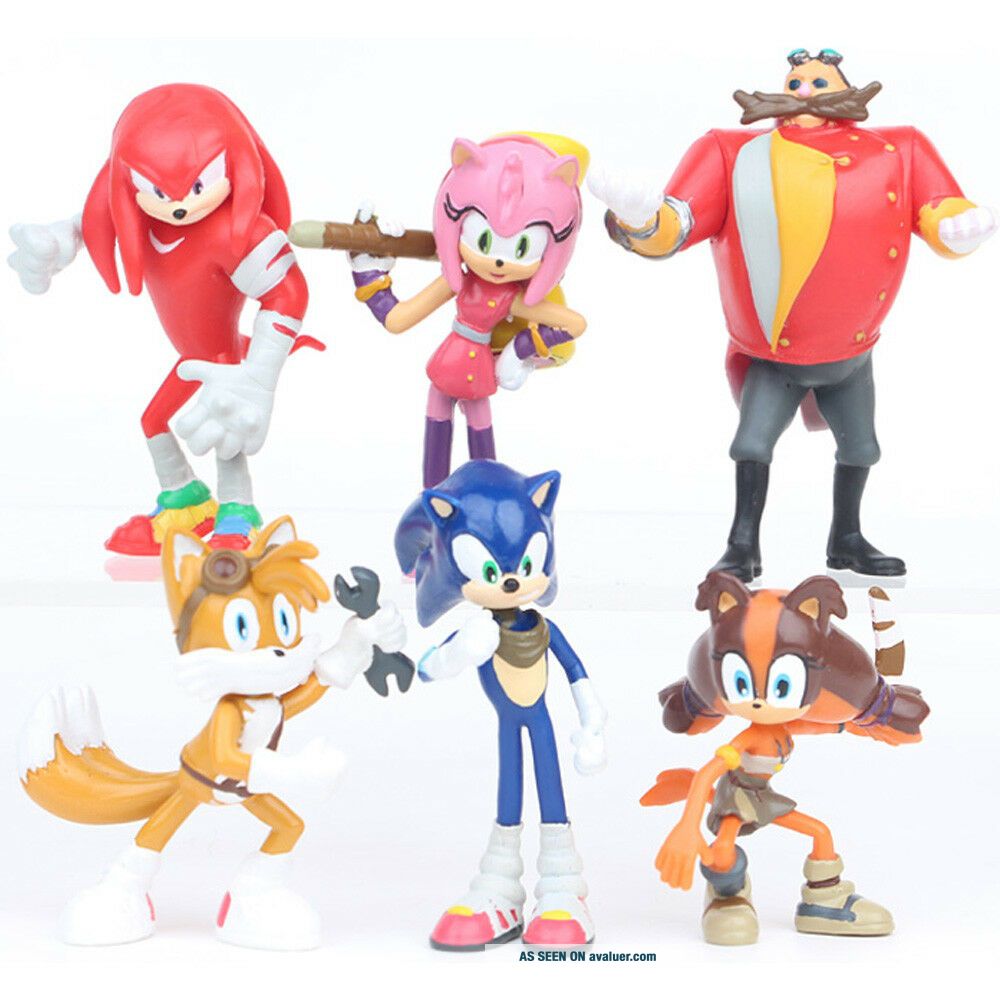 Sonic Boom Sonic The Hedgehog Dr Eggman Action Figure Set Doll Toy Cake ...
