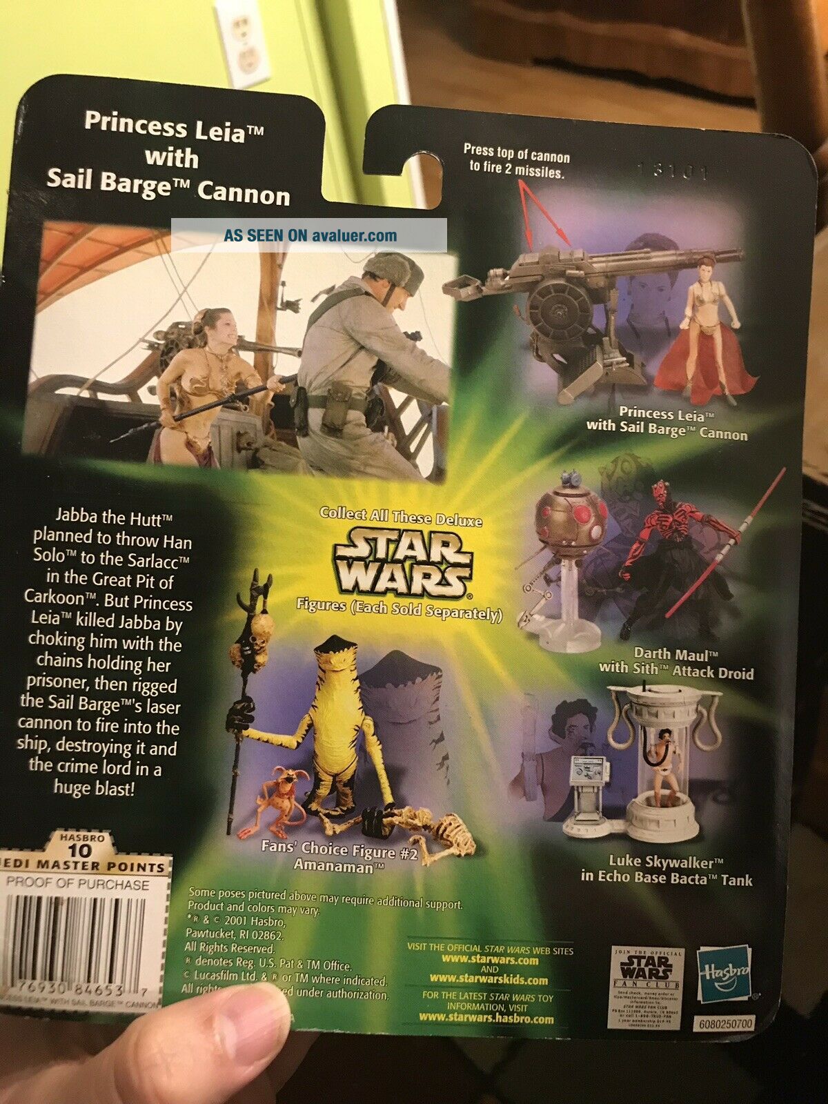 PRINCESS LEIA With Sail Barge Cannon Star Wars Power Of The Jedi Deluxe ...