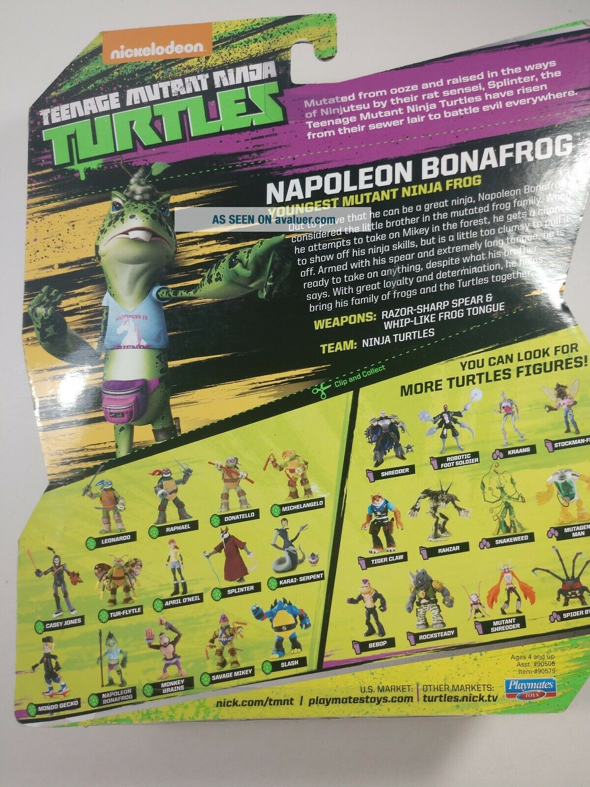 Napoleon Bonafrog TMNT Teenage Mutant Ninja Turtles Action Figure MIB ...