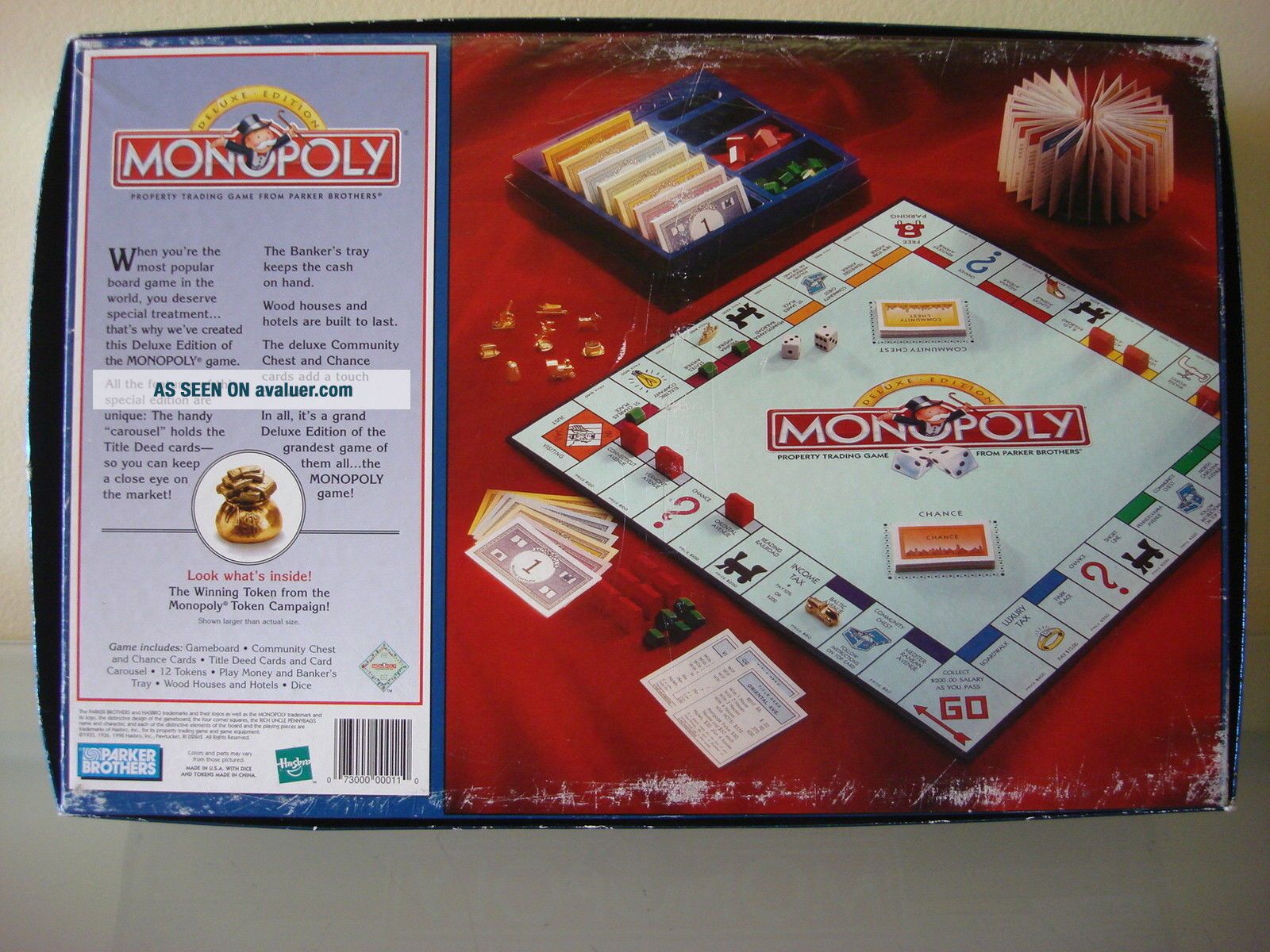Monopoly Deluxe Edition Property Trading Game [Parker Brothers 1998 ...